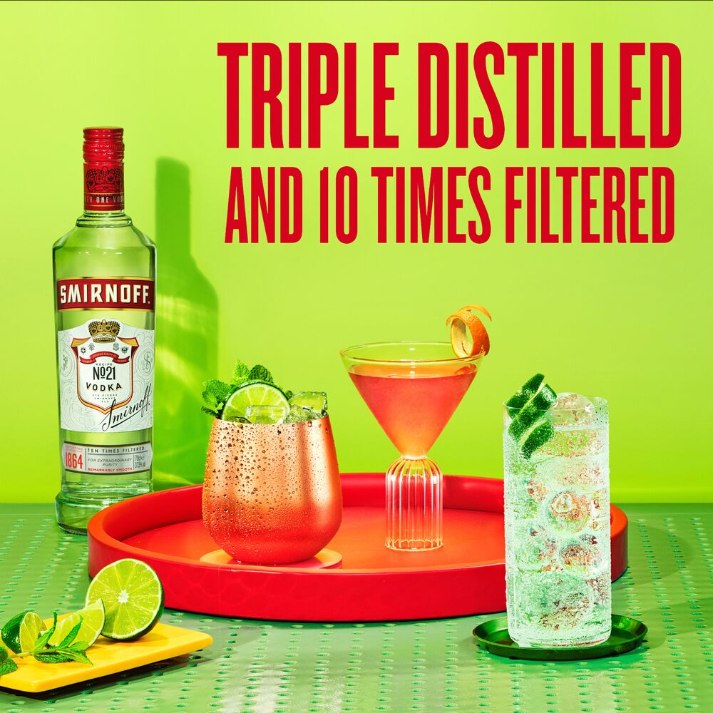 Smirnoff Red 37.5 Vodka 375ml - Low Prices