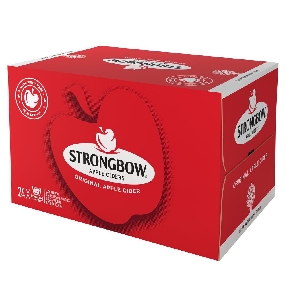Strongbow Original Apple Cider Bottle 355mL | Liquorland