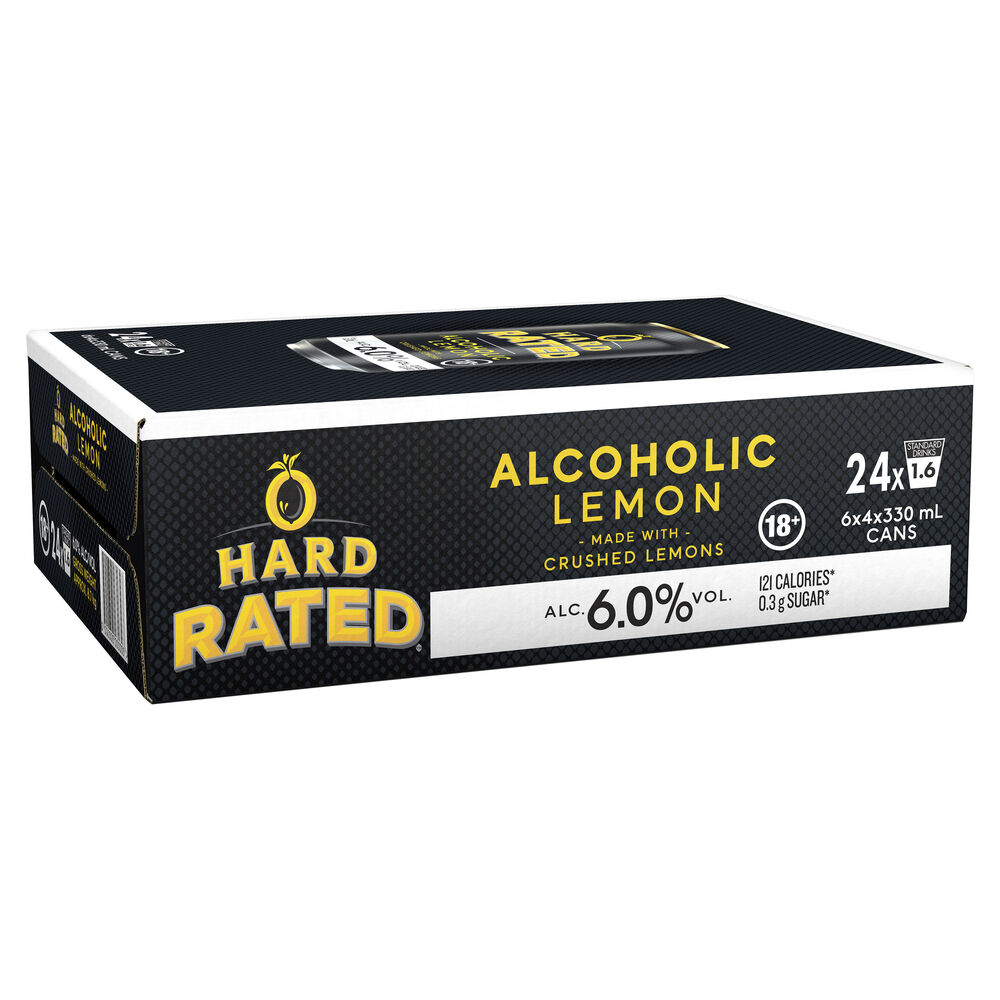 Hard Rated Lemon 6% Can 330mL | Liquorland