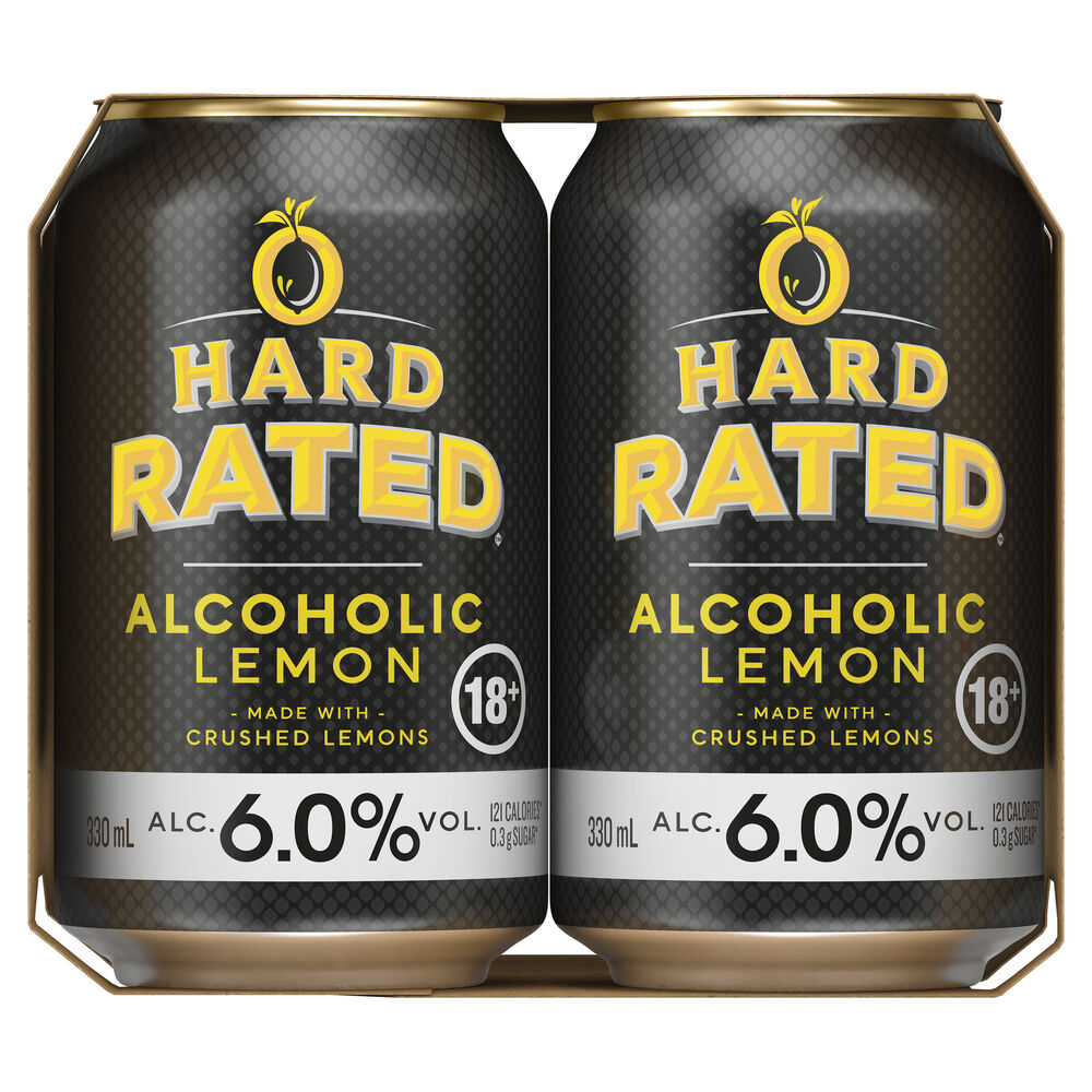 Hard Rated Lemon 6% Can 330mL | Liquorland
