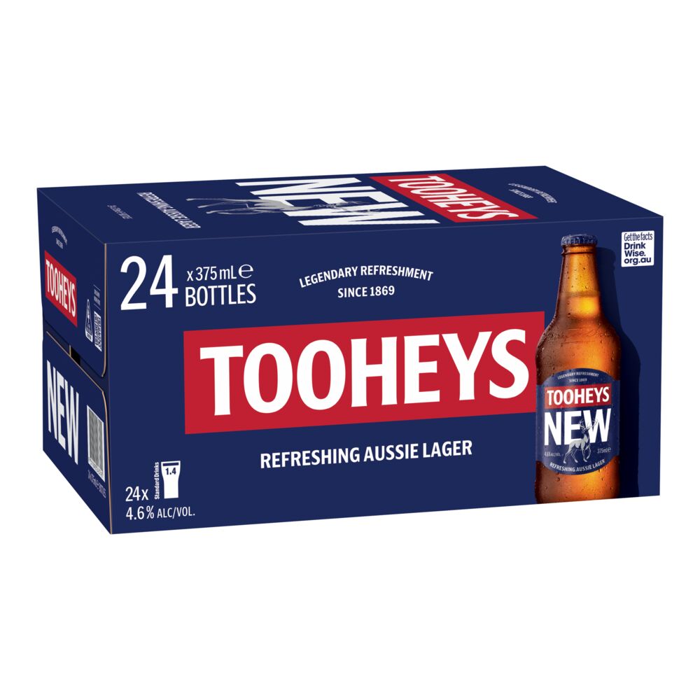 Tooheys New Bottle 375mL - Single, 6 & 24 Pack Deals