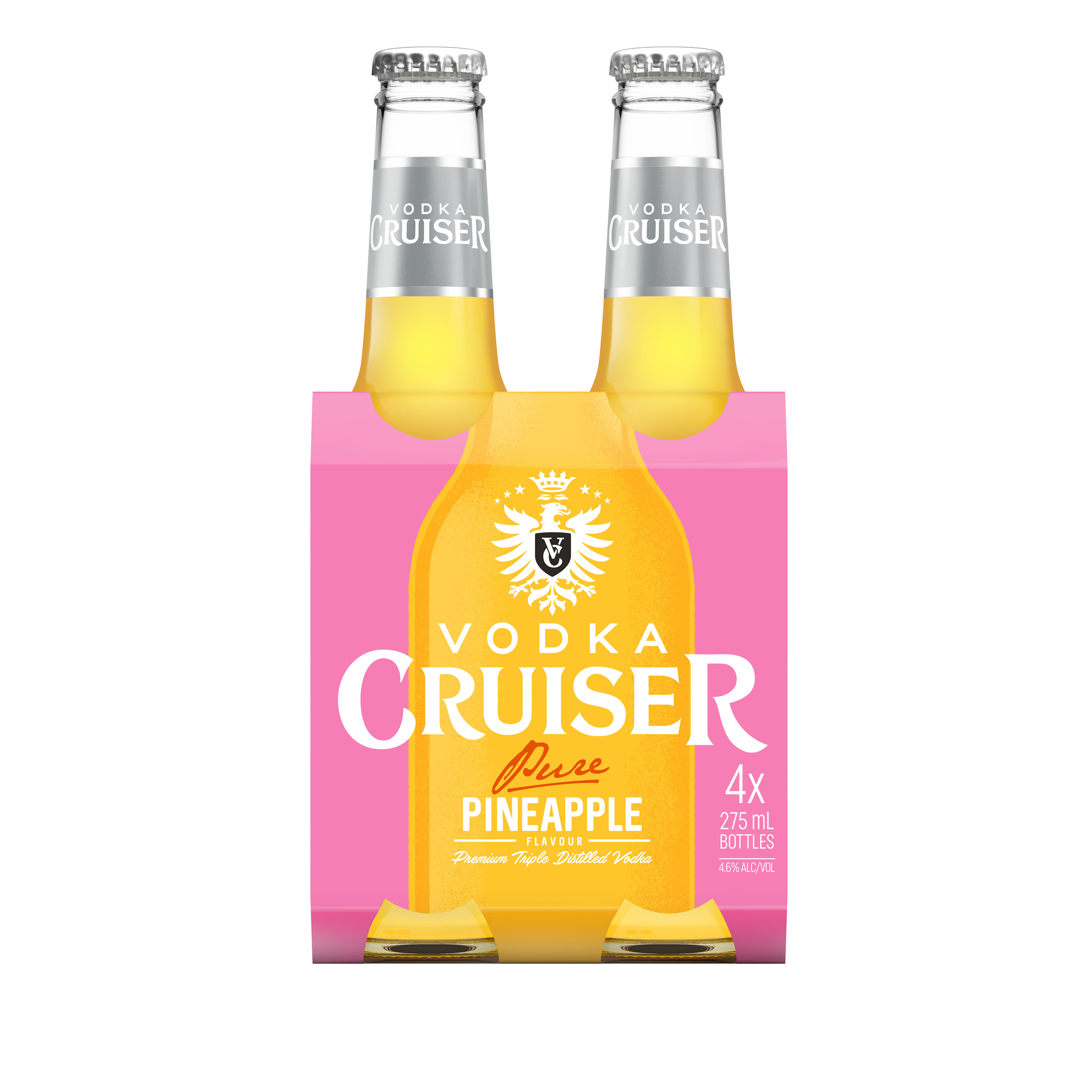 Vodka Cruiser Pure Pineapple 275mL - Single, 4 & 24 Pack Deals