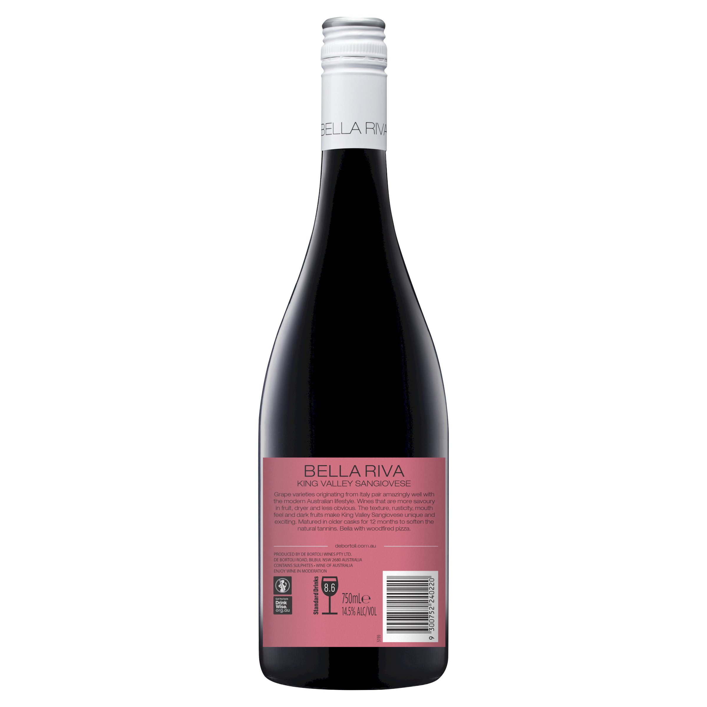 Buy De Bortoli Bella Riva King Valley Sangiovese 750mL Online