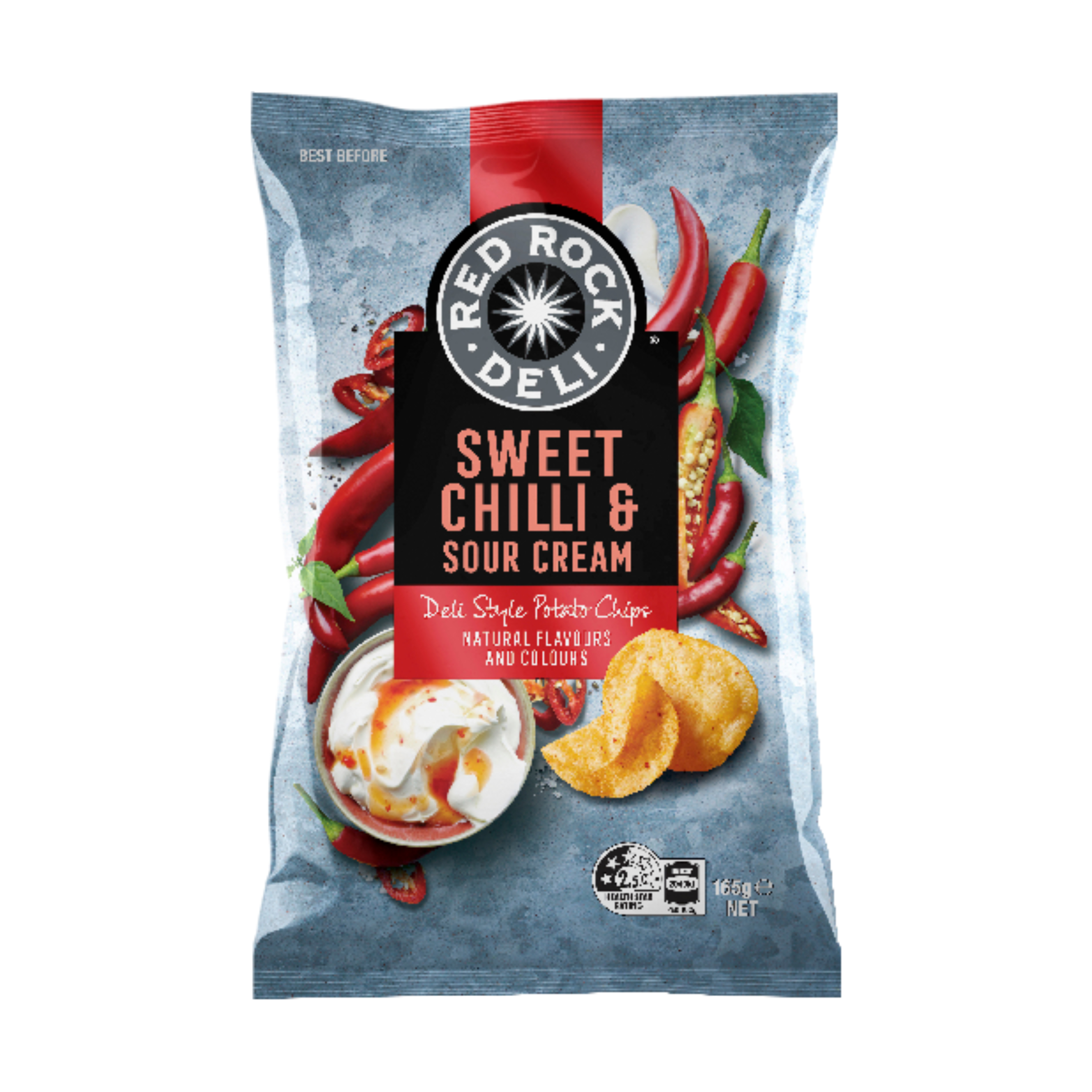 Red Rock Deli Sweet Chilli Chips 165gr - Low Prices