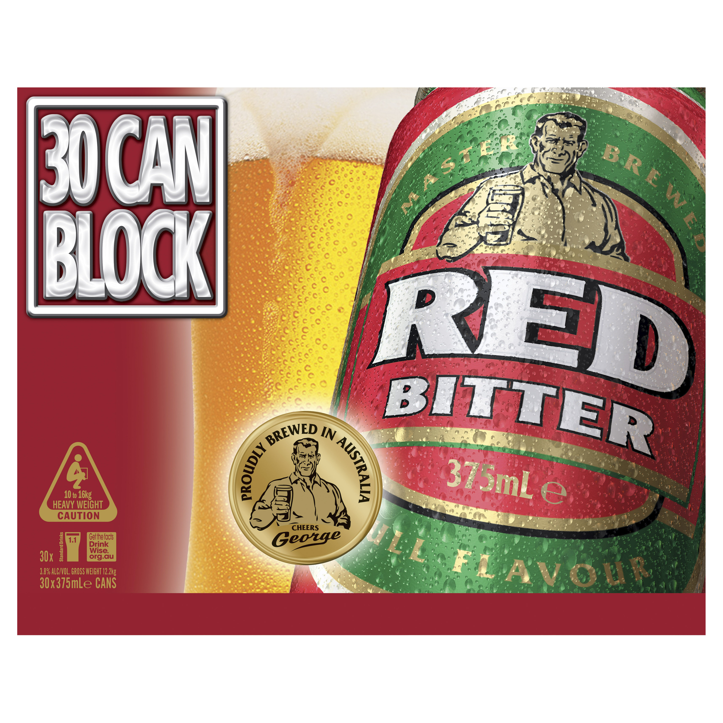 Red Bitter Block Can 375mL | Liquorland