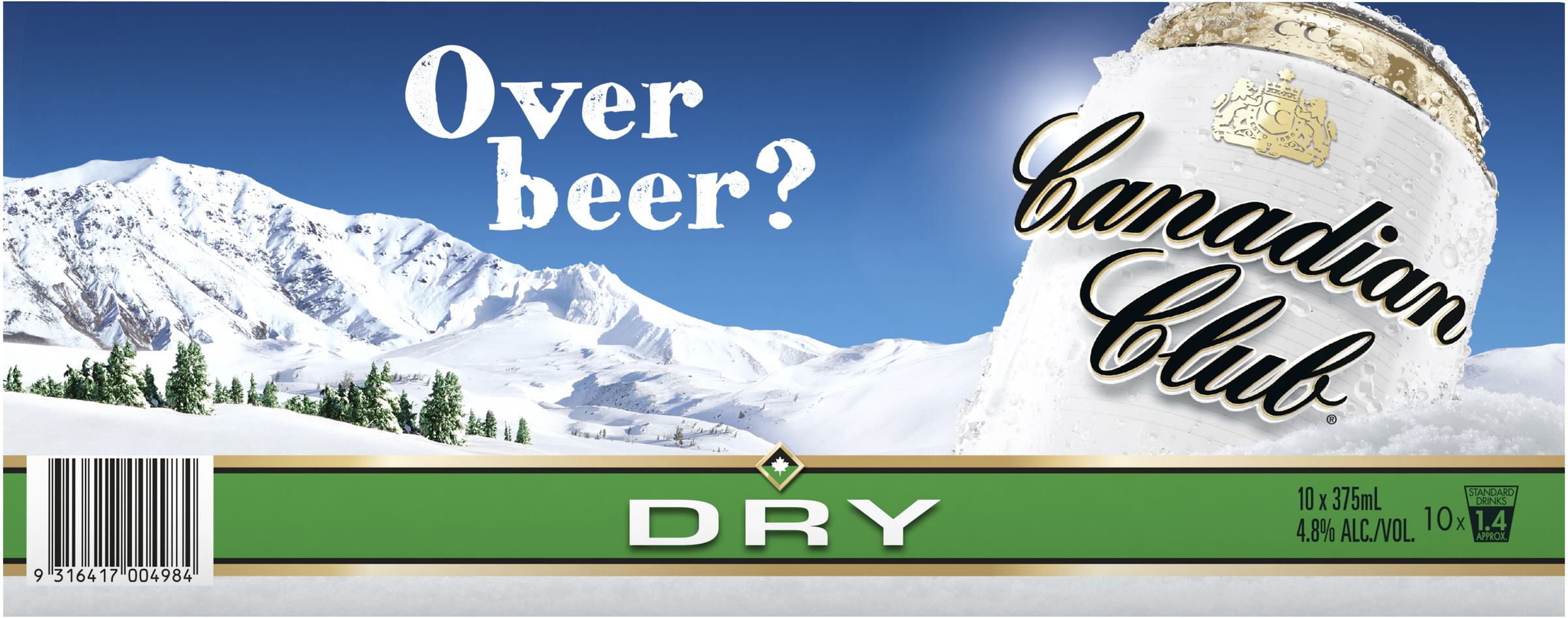 Buy Canadian Club & Dry Can 375mL (10 pack) Online