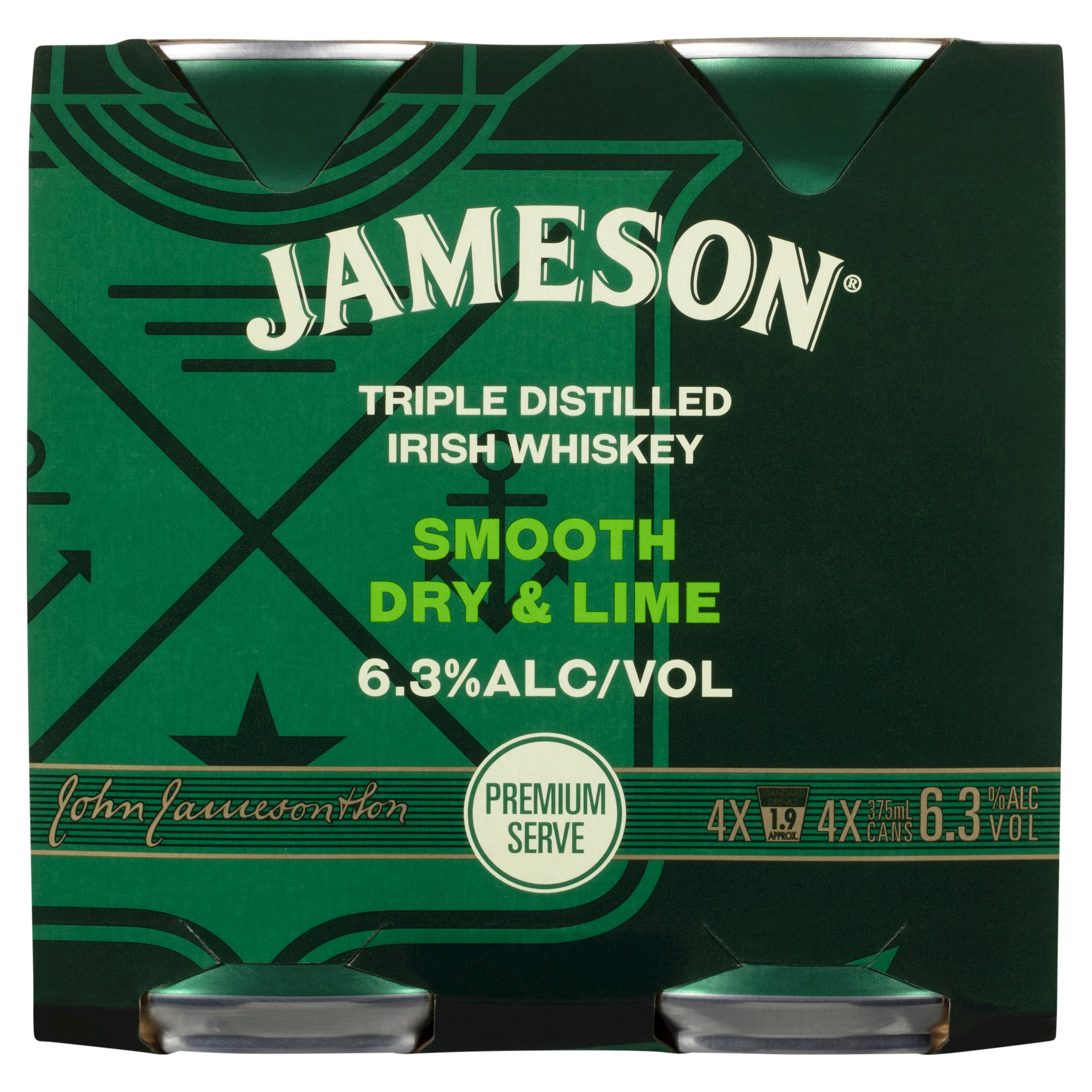 Buy Jameson Smooth Dry & Lime 6.3% Can 375mL Online