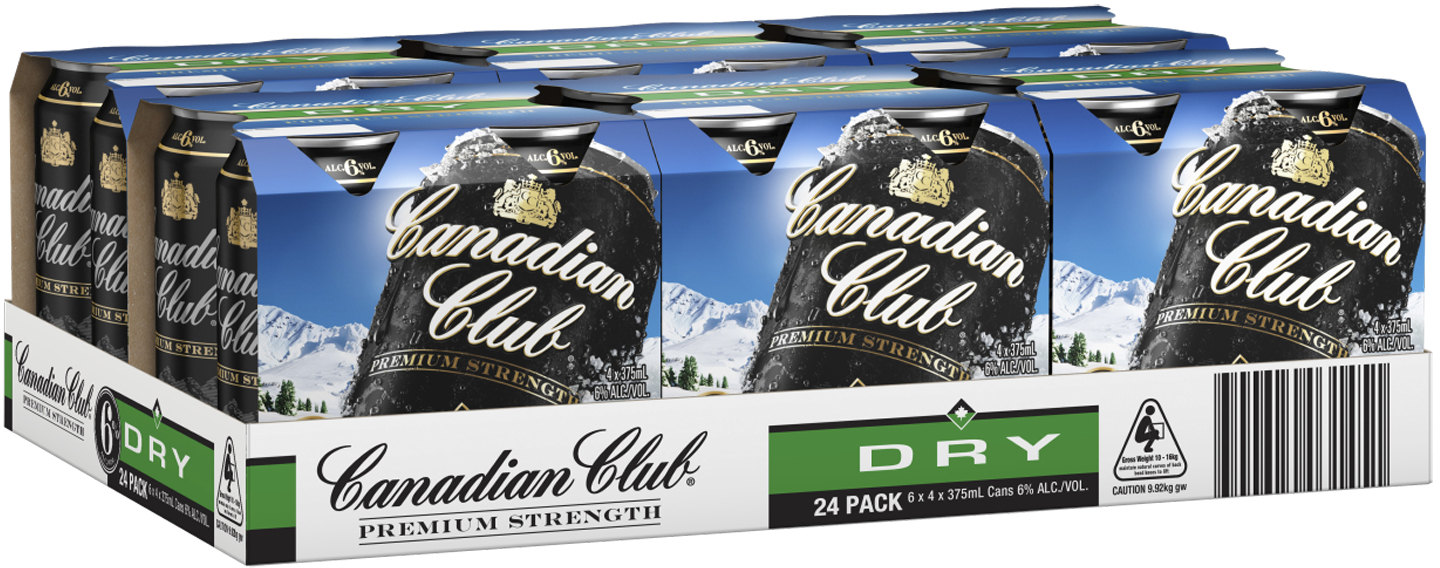 Buy Canadian Club Premium and Dry Can 375mL Online