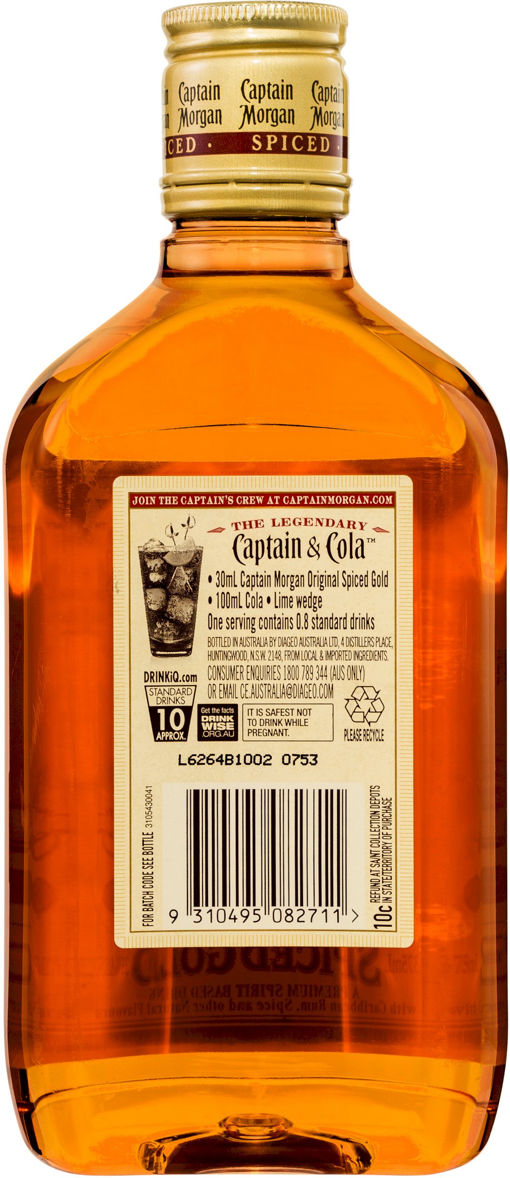 Captain Morgan Spiced Rum 375mL | Liquorland