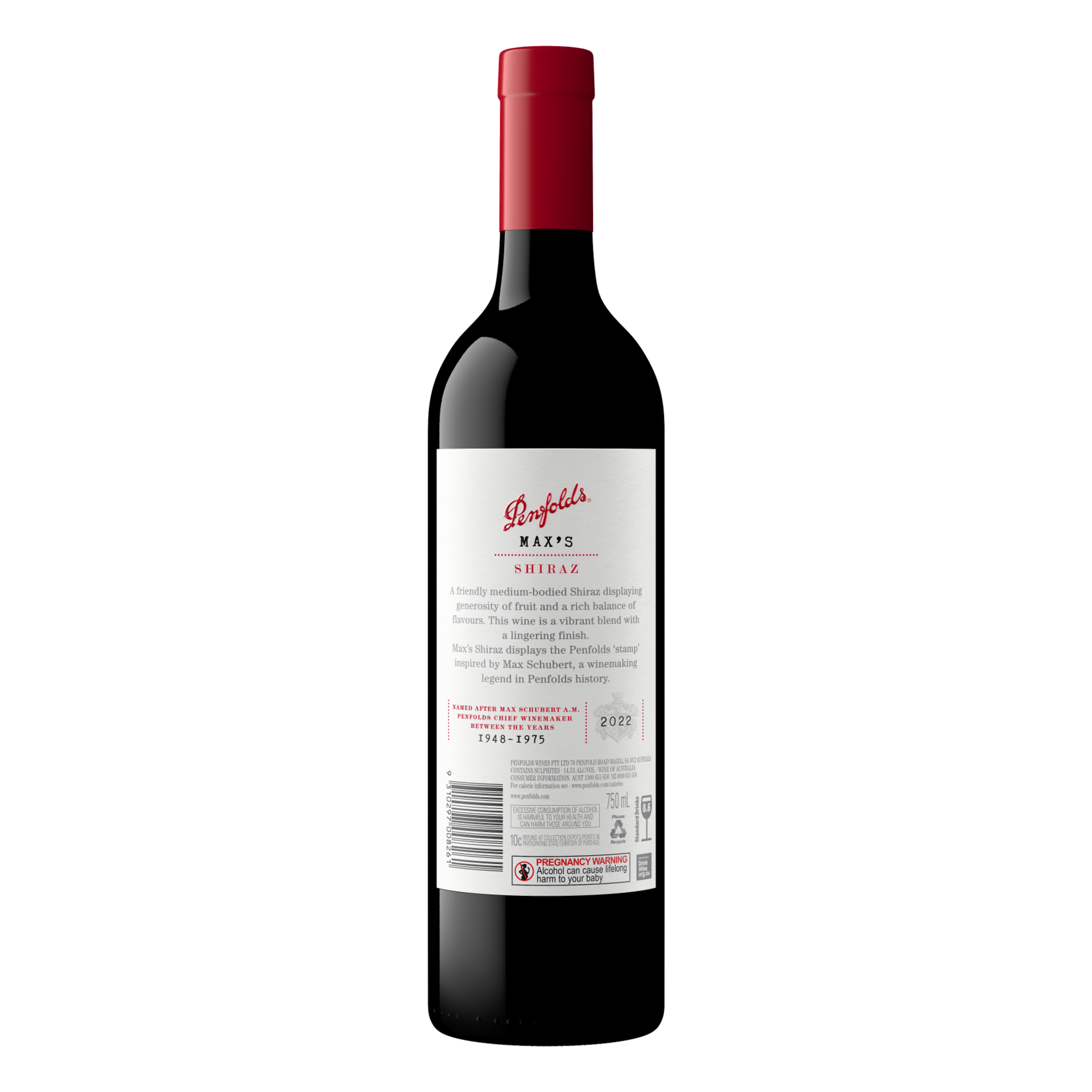 Penfolds Max S Shiraz 750ml - Low Prices & Fast Delivery