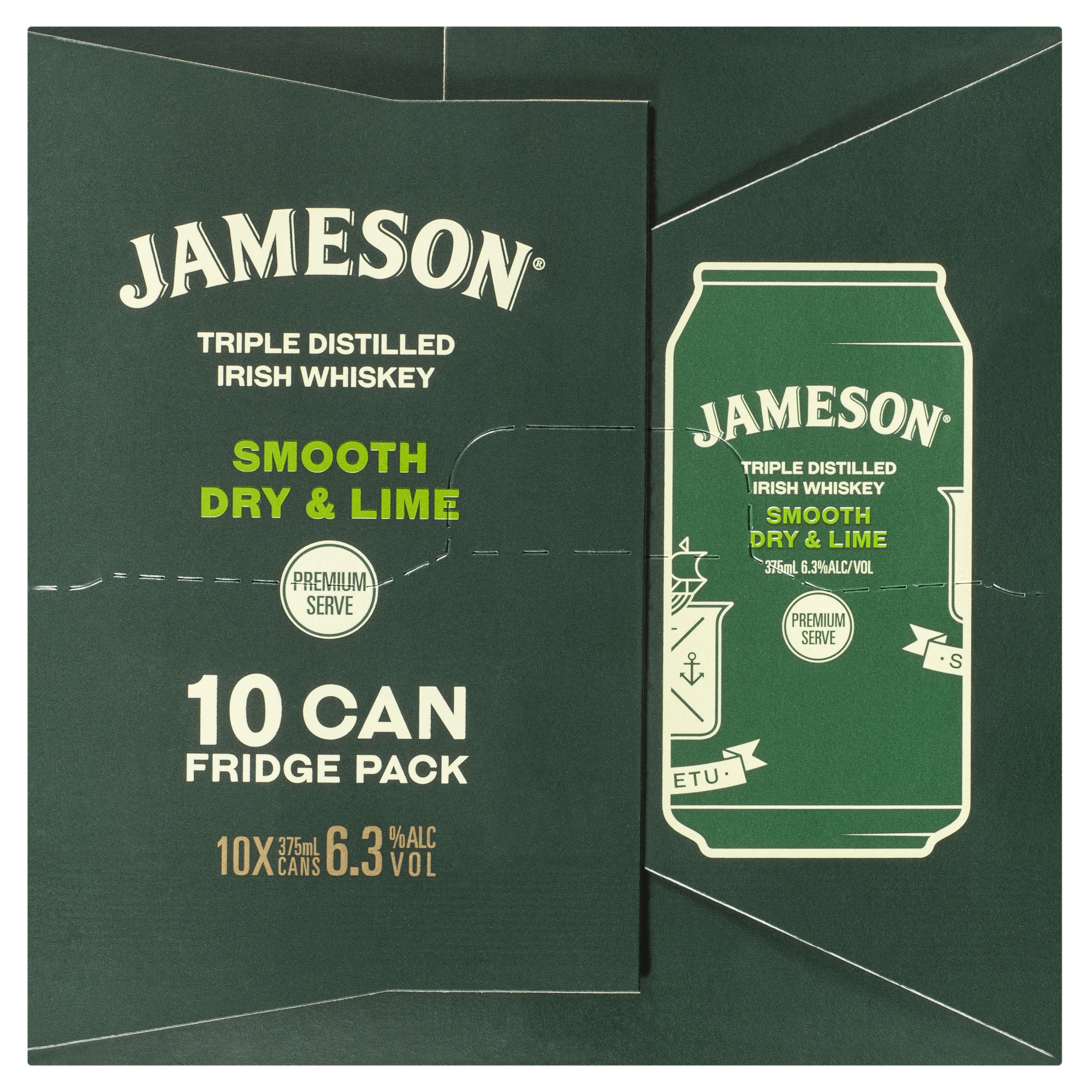 Buy Jameson Smooth Dry & Lime (10 pack) Can Online