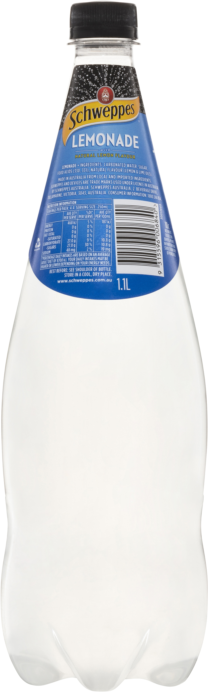 Schweppes Lemonade 1.1Lt | Liquorland