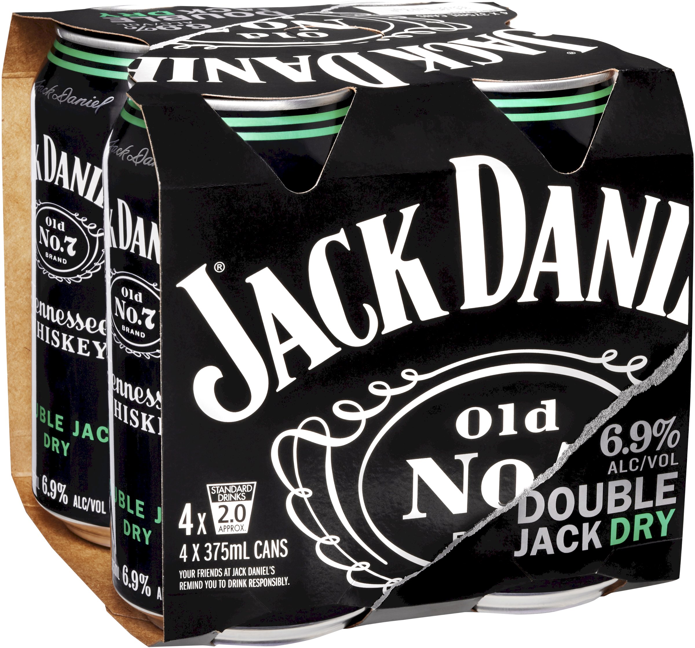 Jack Daniels Double Jack Dry Can 375mL | First Choice Liquor Market