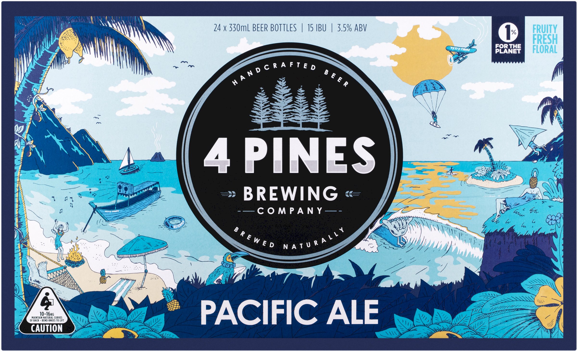 4 Pines Brewing Pacific Ale Bottle 330mL | Liquorland
