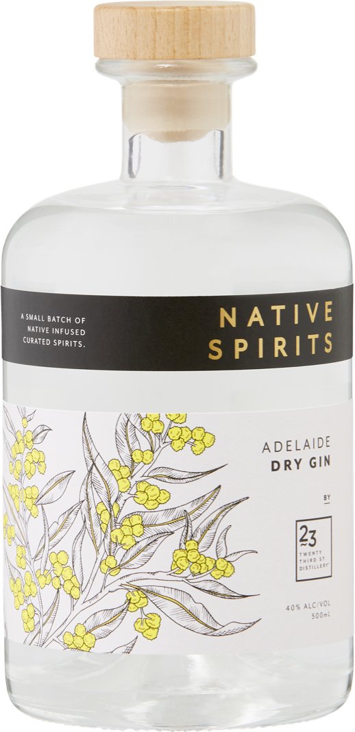 Buy Native Spirits Adelaide Classic Gin By 23rd Street 500mL Online