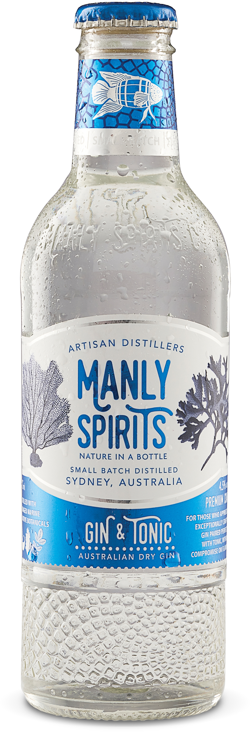 Manly Spirits Australian Dry Gin & Tonic Bottle 275mL | First Choice Liquor