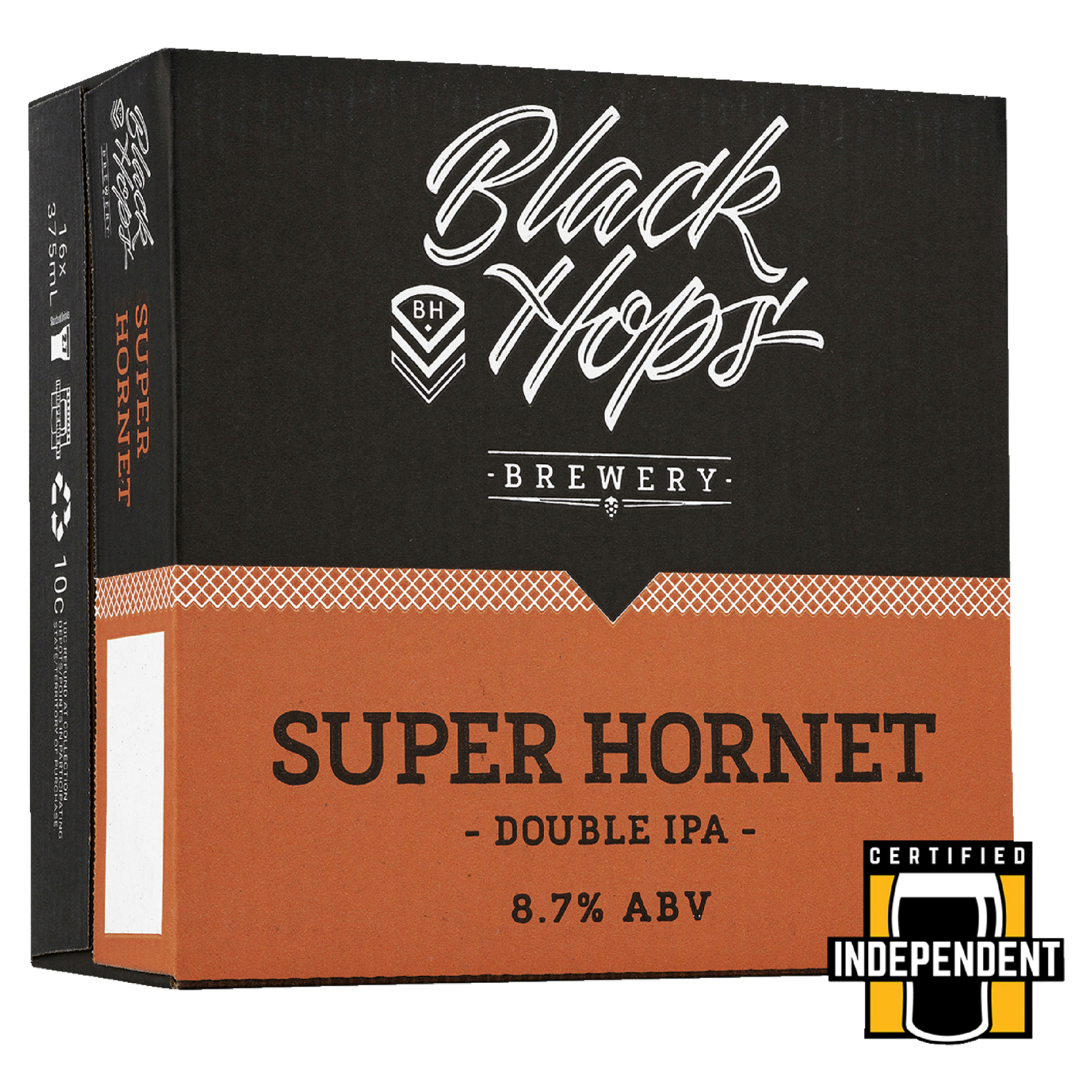 Black Hops Super Hornet DIPA Can 375mL - Single, 4 & 16 Pack Deals
