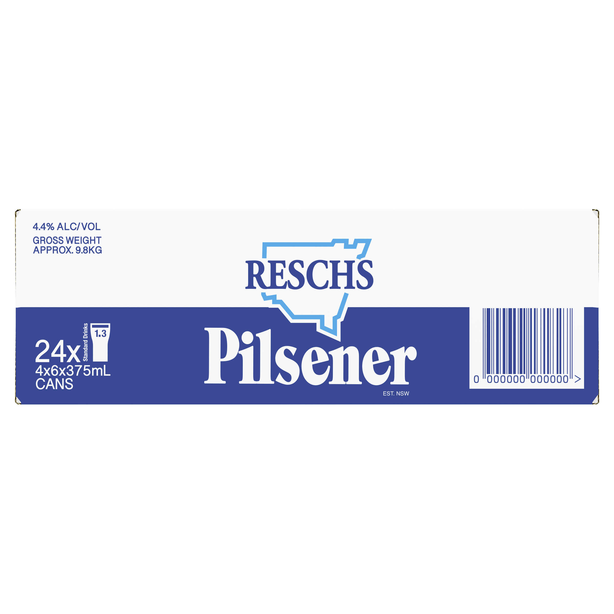 Reschs Pilsener Can 375mL - Single, 6 & 24 Pack Deals