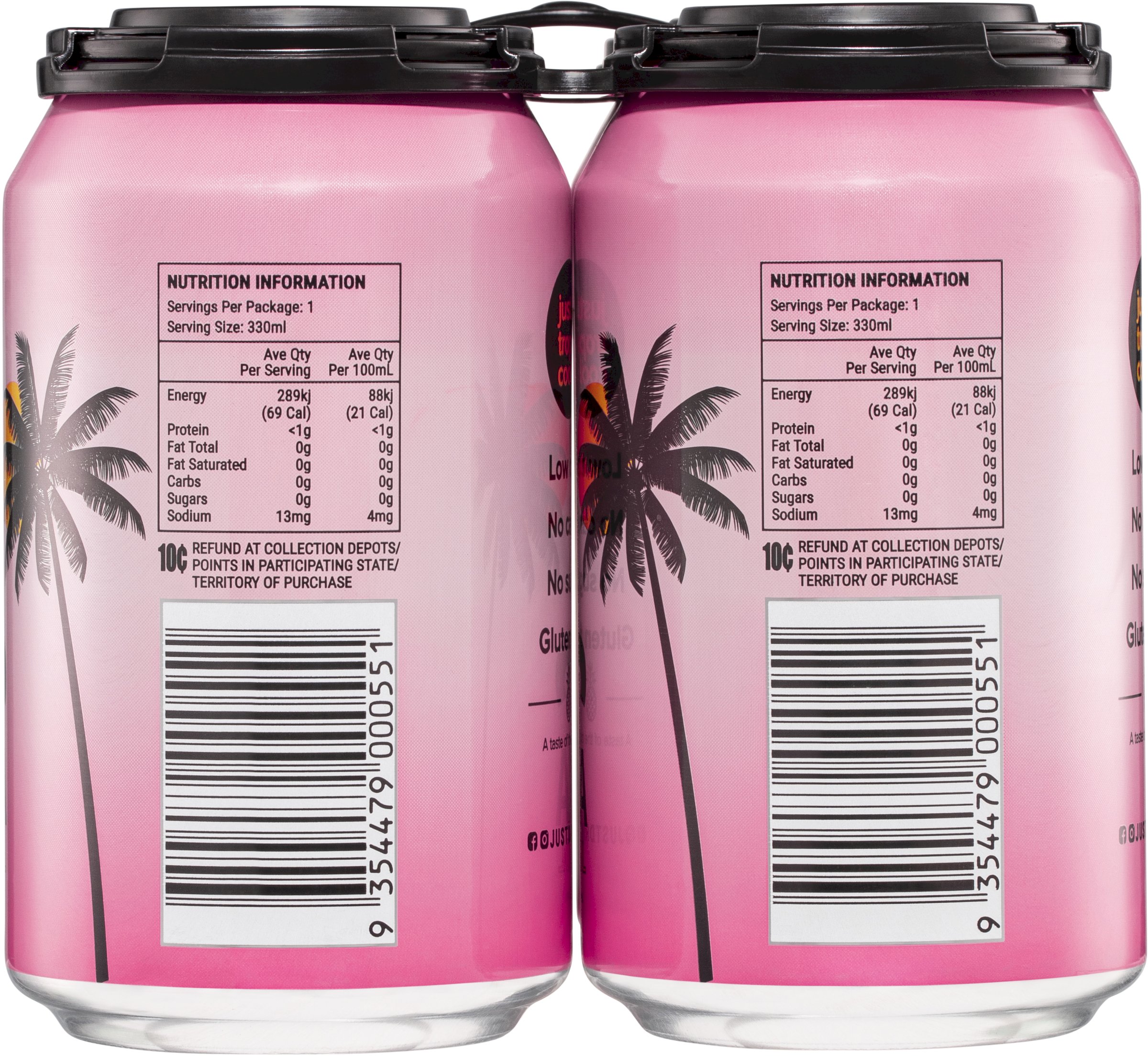 Buy Just Vodka Tropical Can 330mL Online