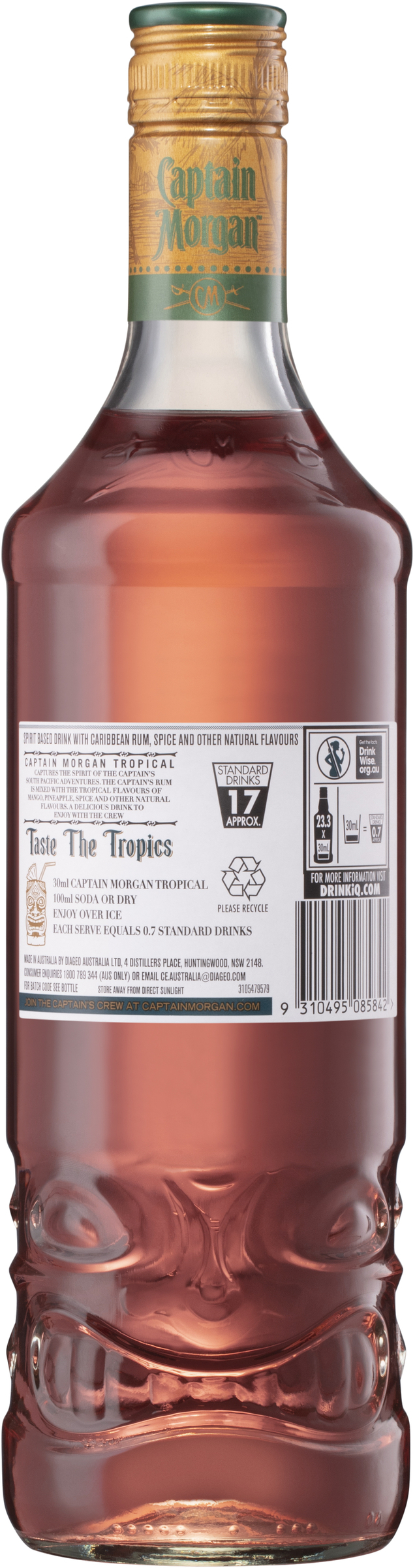 Captain Morgan Tropical Mango & Pineapple 700mL | First Choice Liquor ...