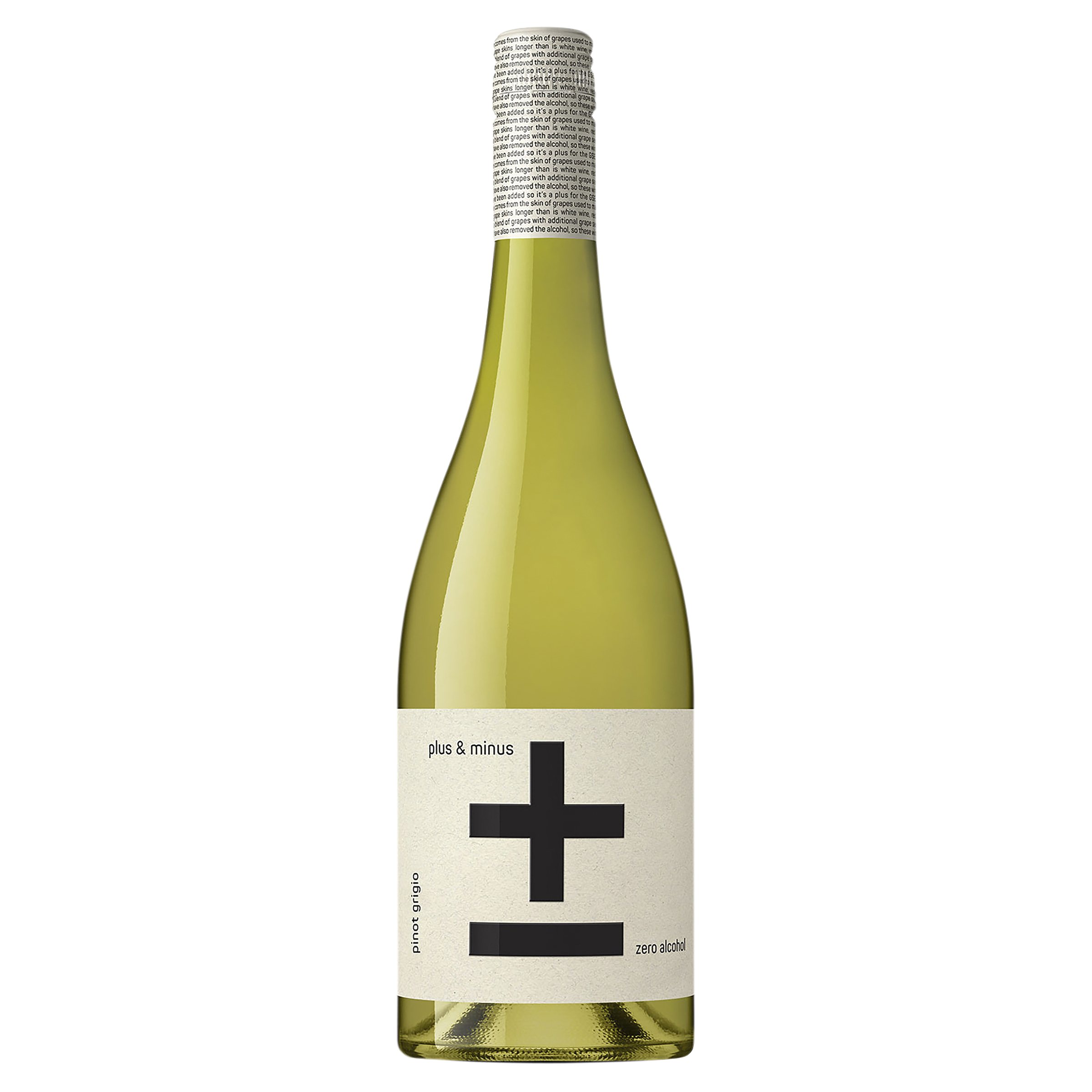 Plus & Minus Zero Alcohol Pinot Grigio 750mL | Liquorland