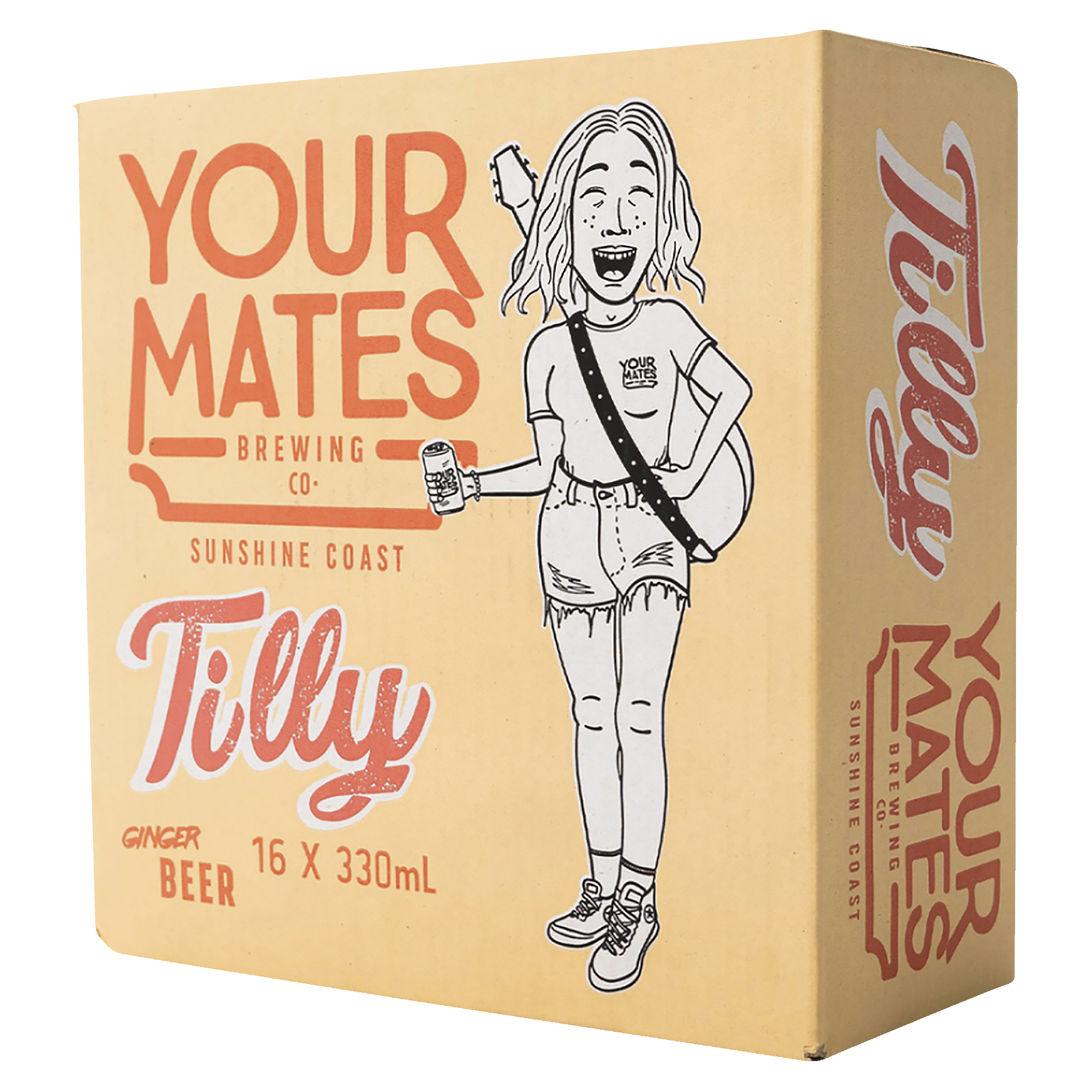 Your Mates Tilly Ginger Beer 330mL - Single, 4 & 16 Pack Deals