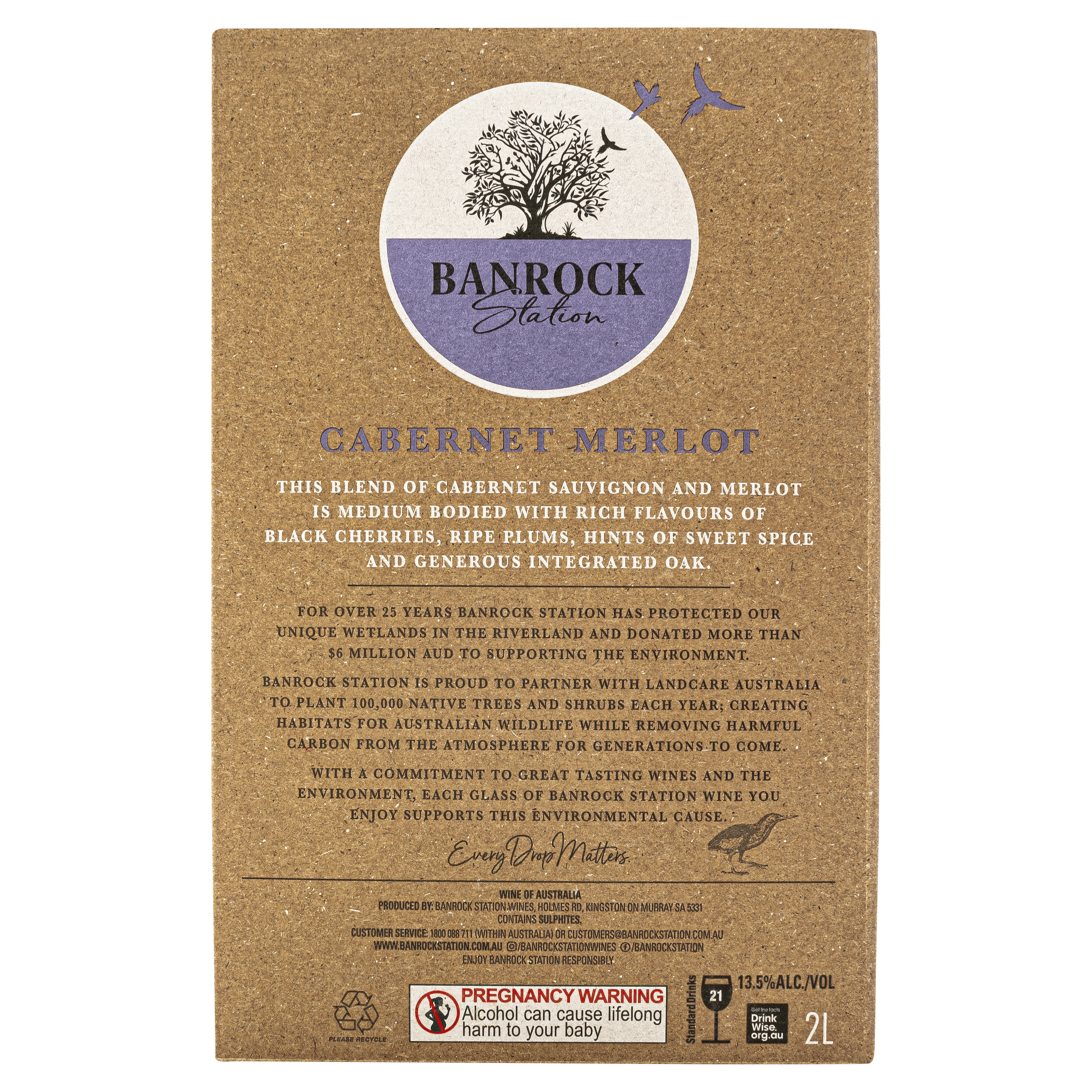 Banrock Station Cabernet Merlot Cask 2L | Liquorland