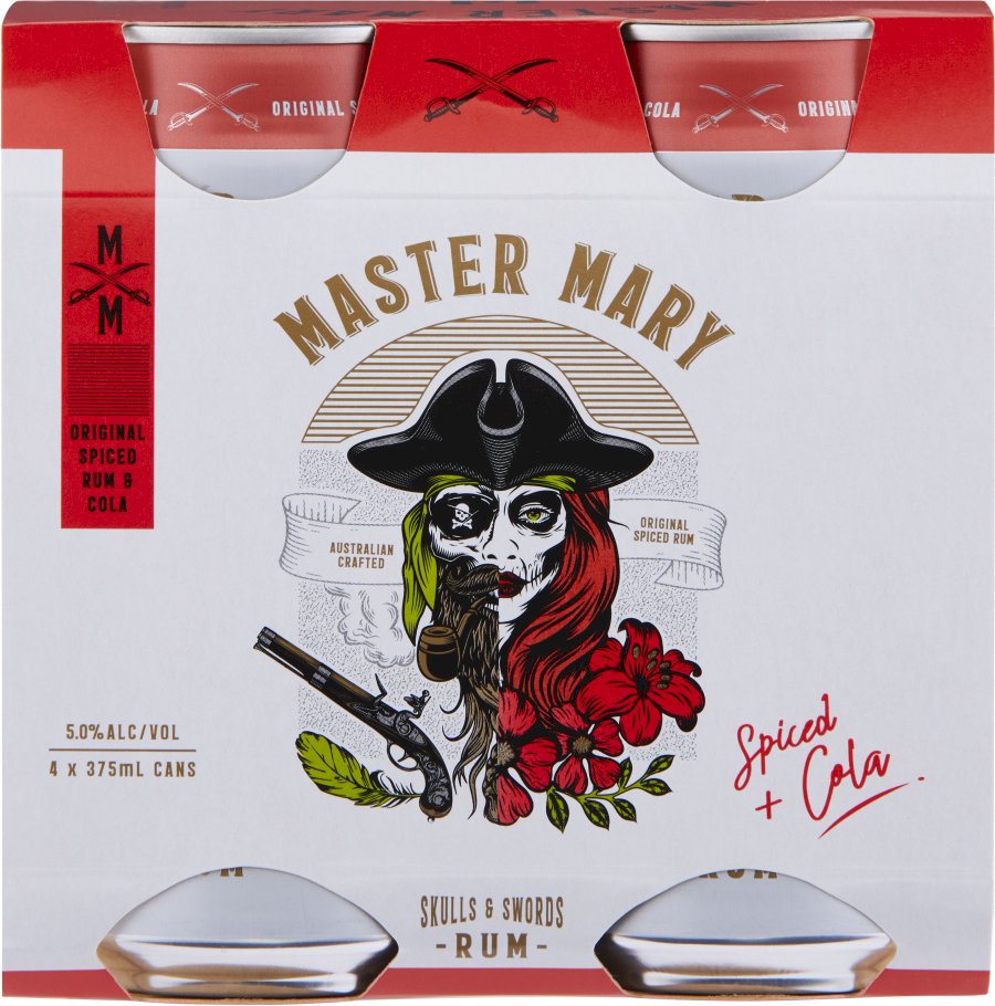 Master Mary Spiced Rum and Cola Can 375ml | First Choice Liquor