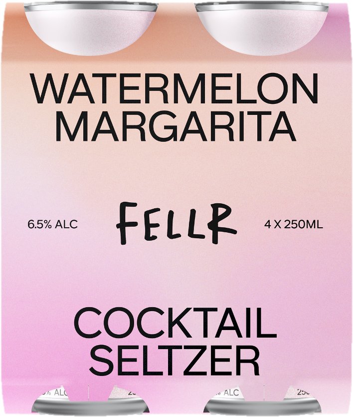 Fellr Cocktail Seltzer Watermelon Margarita Can 250ml | Liquorland