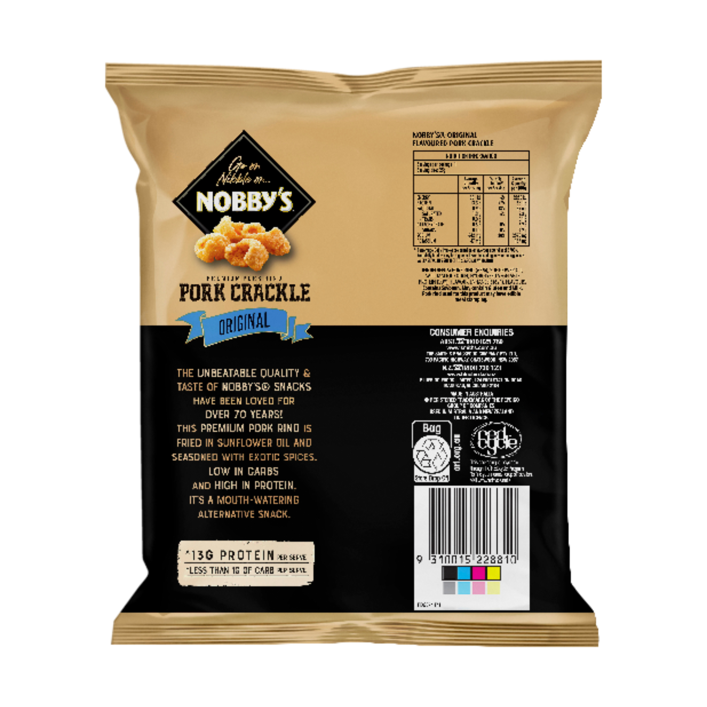 Nobby's Porky Bits Snacks 25gr - Low Prices