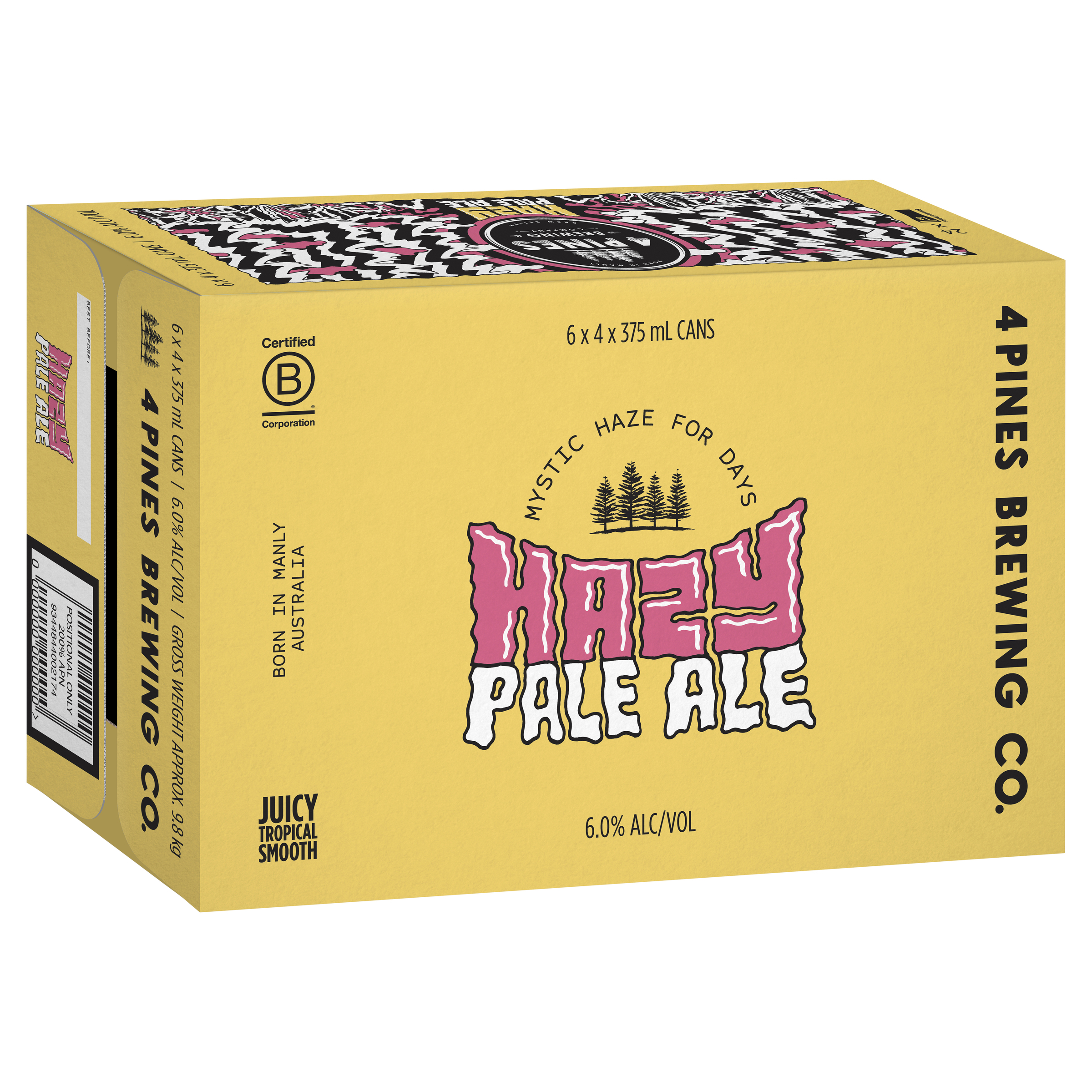 4 Pines Brewing Hazy Pale Ale Can 375mL | Liquorland