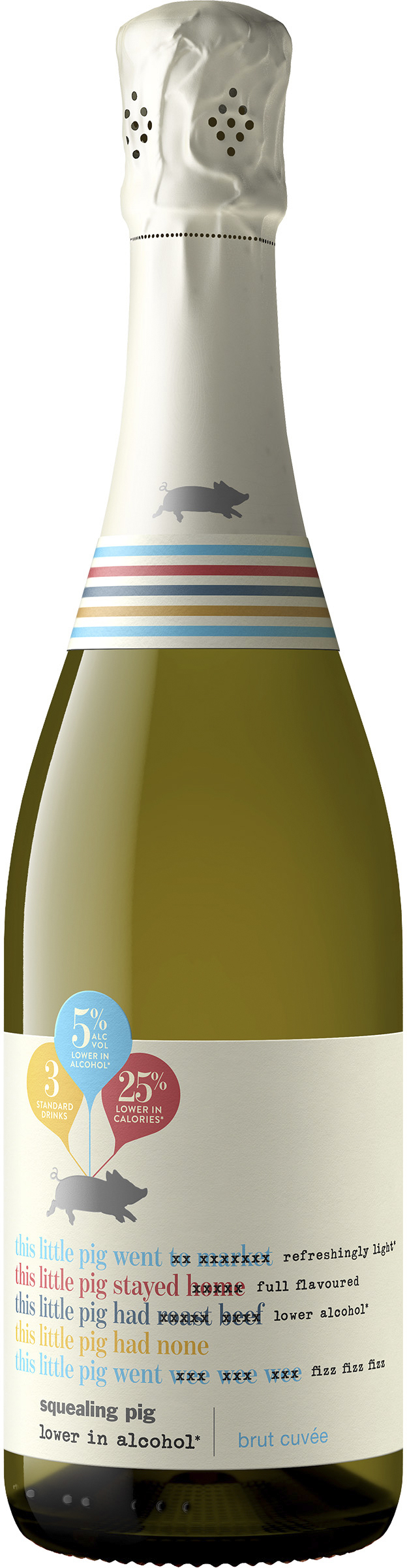Squealing Pig Lower Alc Brut Cuvee 750mL | Liquorland