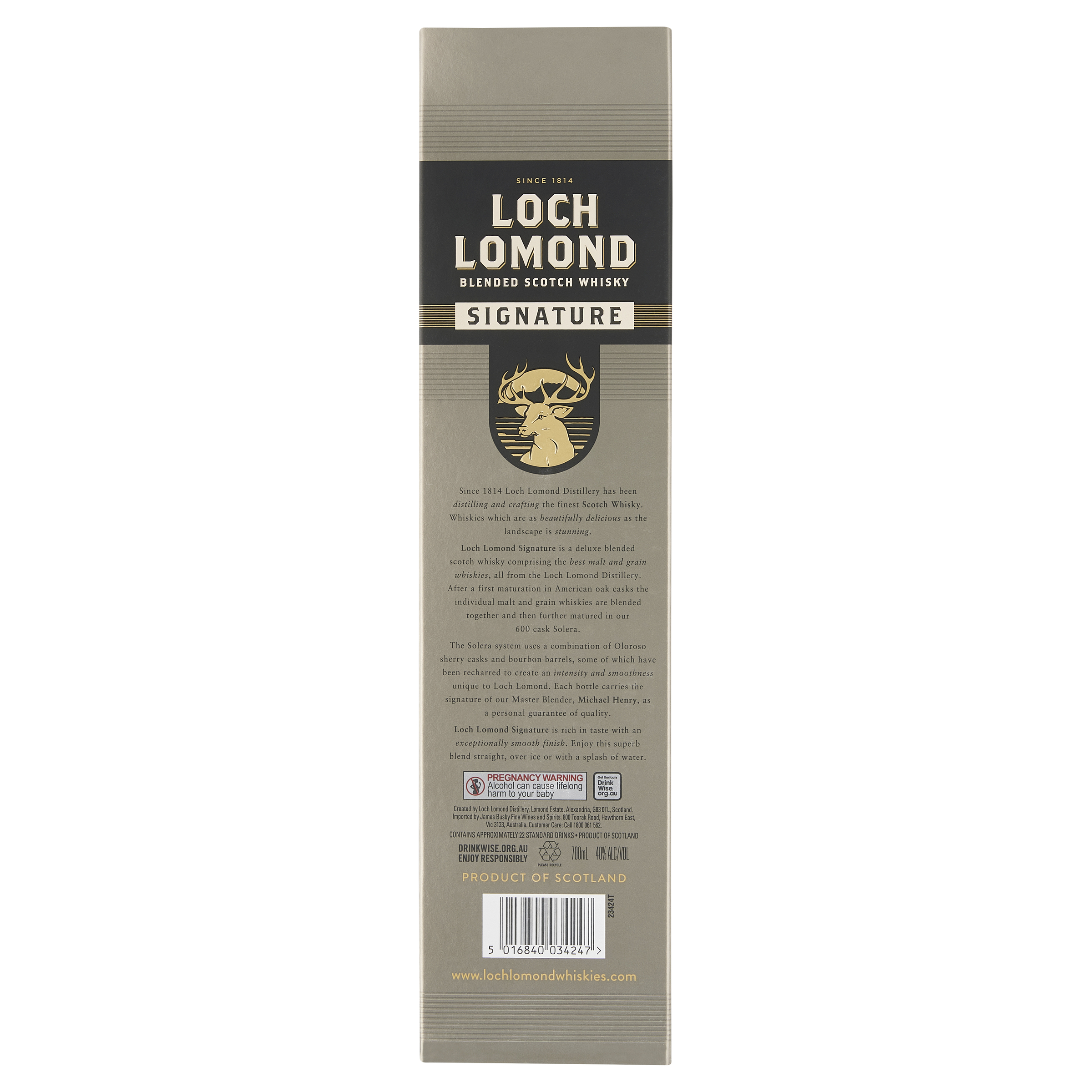 Loch Lomond Signature Blended Scotch Whisky 700ml | Liquorland