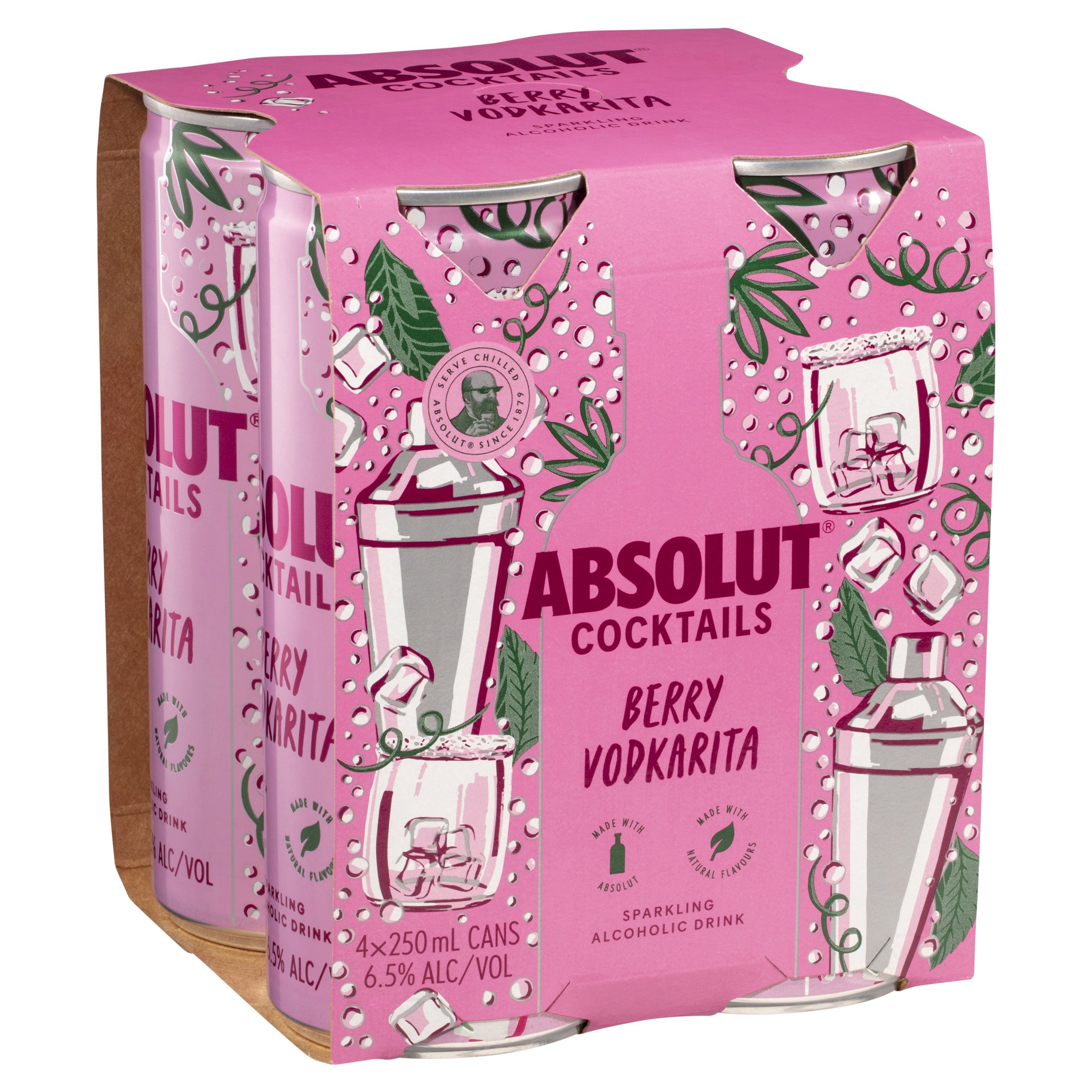 Absolut Cocktails Berry Vodkarita Can 250ml | Liquorland