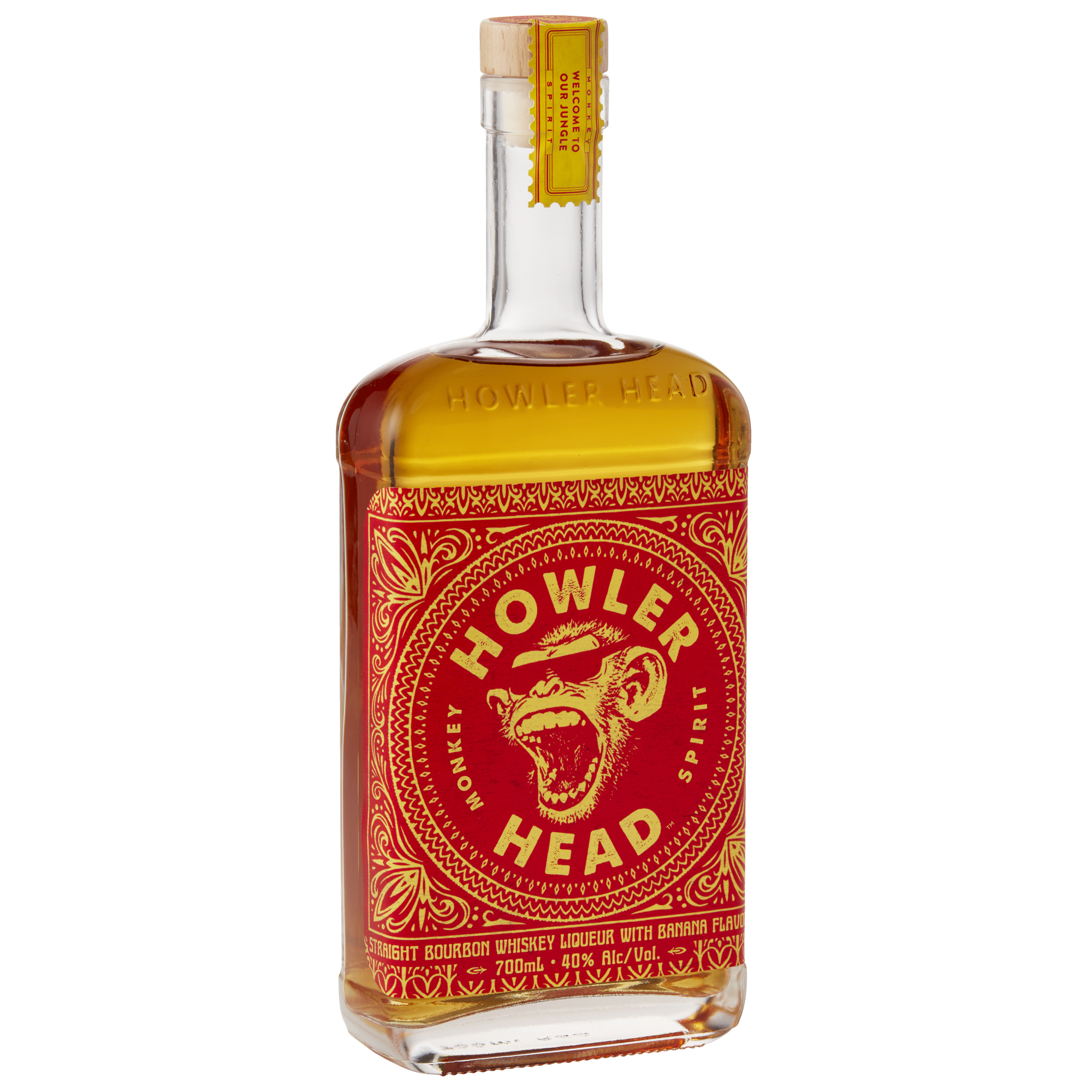 Howler Head Straight Banana Bourbon Whiskey 700mL | Liquorland
