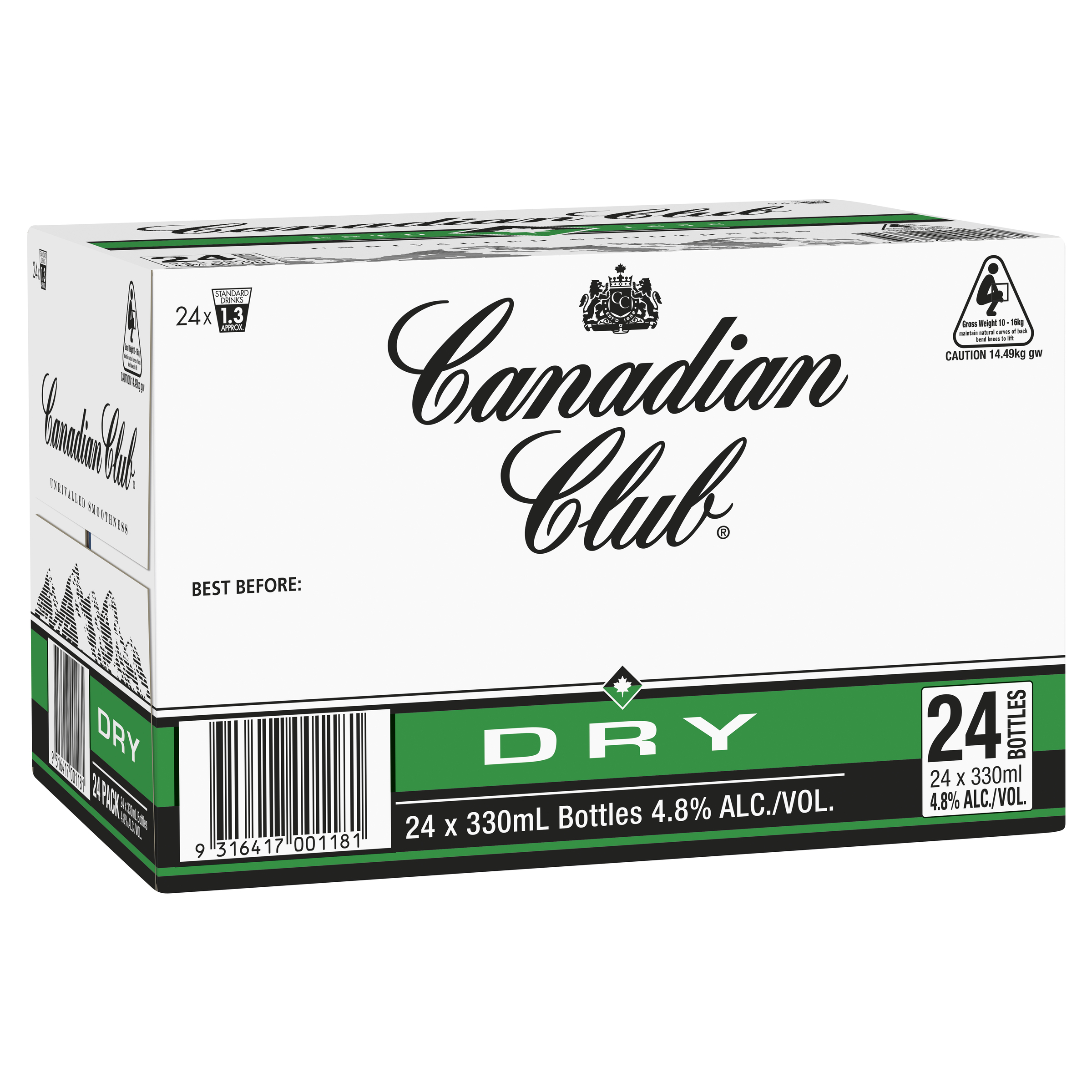 Canadian Club & Dry 4.8% - Single, 4 & 24 Pack Deals