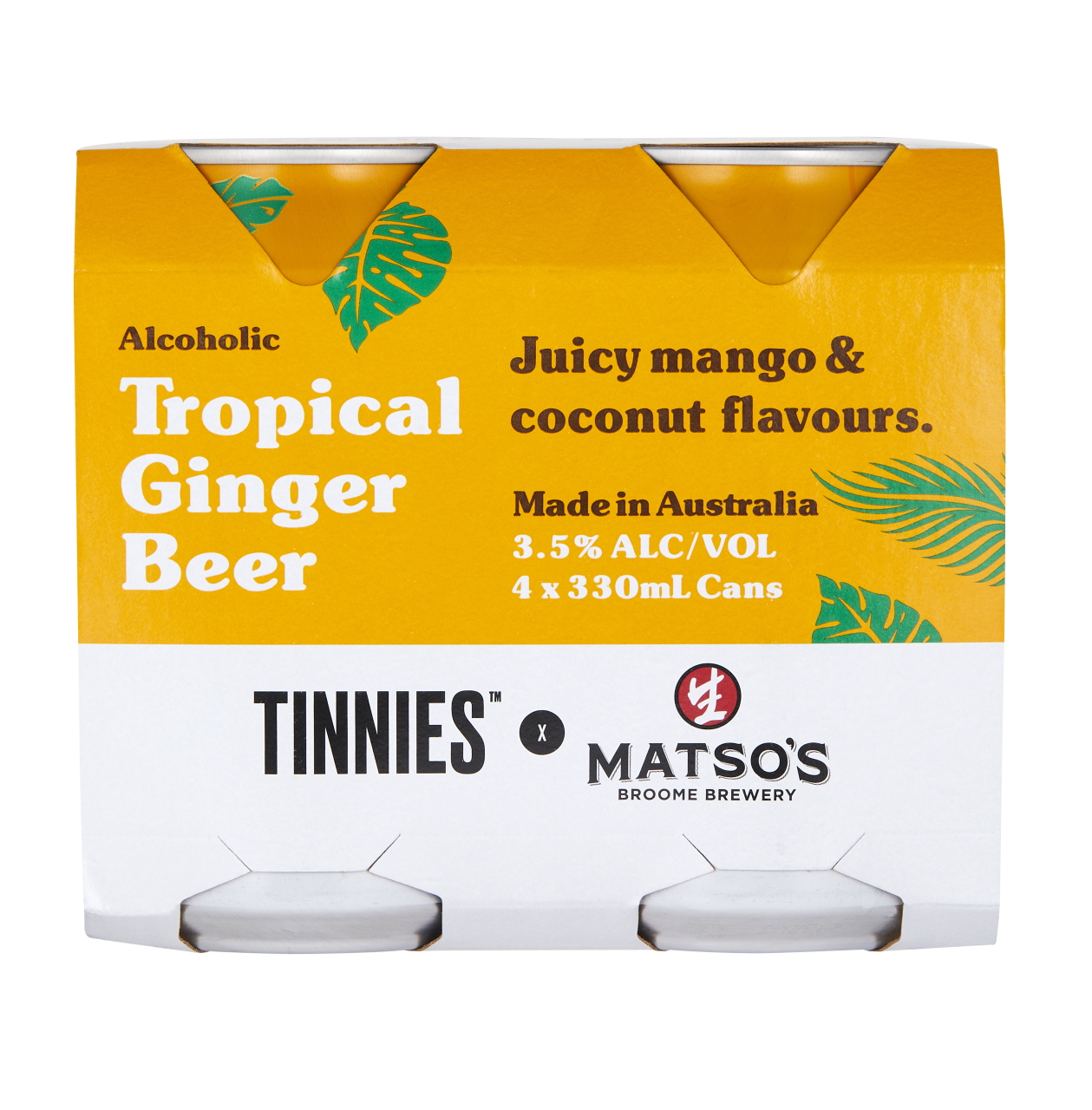 Matso's Tinnies Tropical Ginger Beer Can 330mL | Liquorland