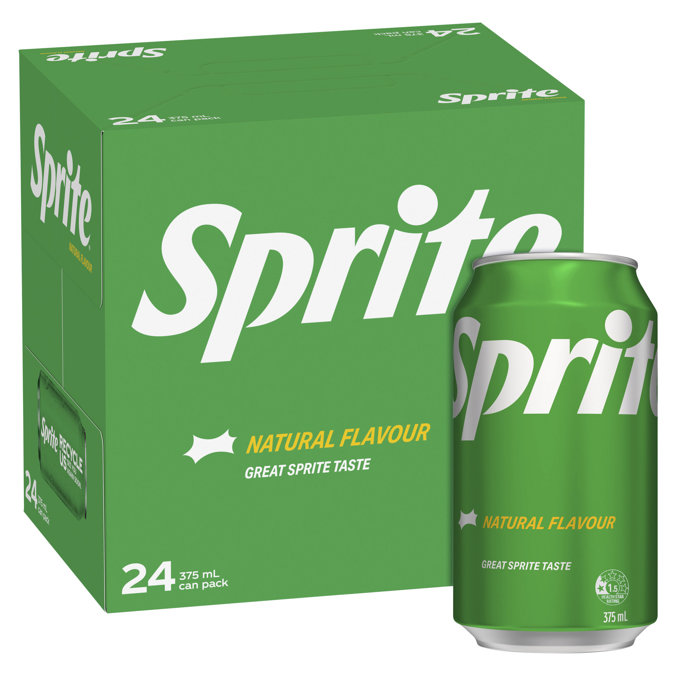 Sprite Lemonade 375mL - Single, 6 & 24 Pack Deals