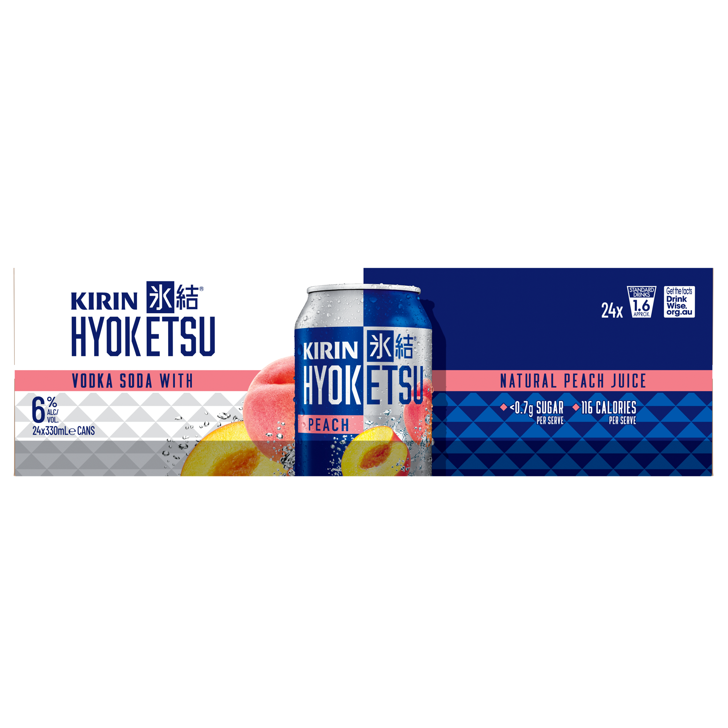 Kirin Hyoketsu Peach Can 330mL - Single, 4 & 24 Pack Deals