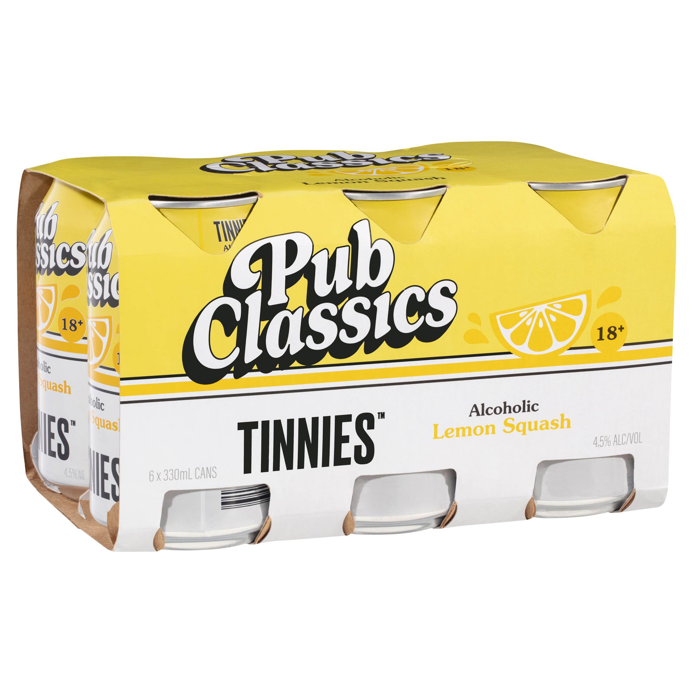 Tinnies Pub Classics Alcoholic Lemon Squash Can 330mL | Liquorland