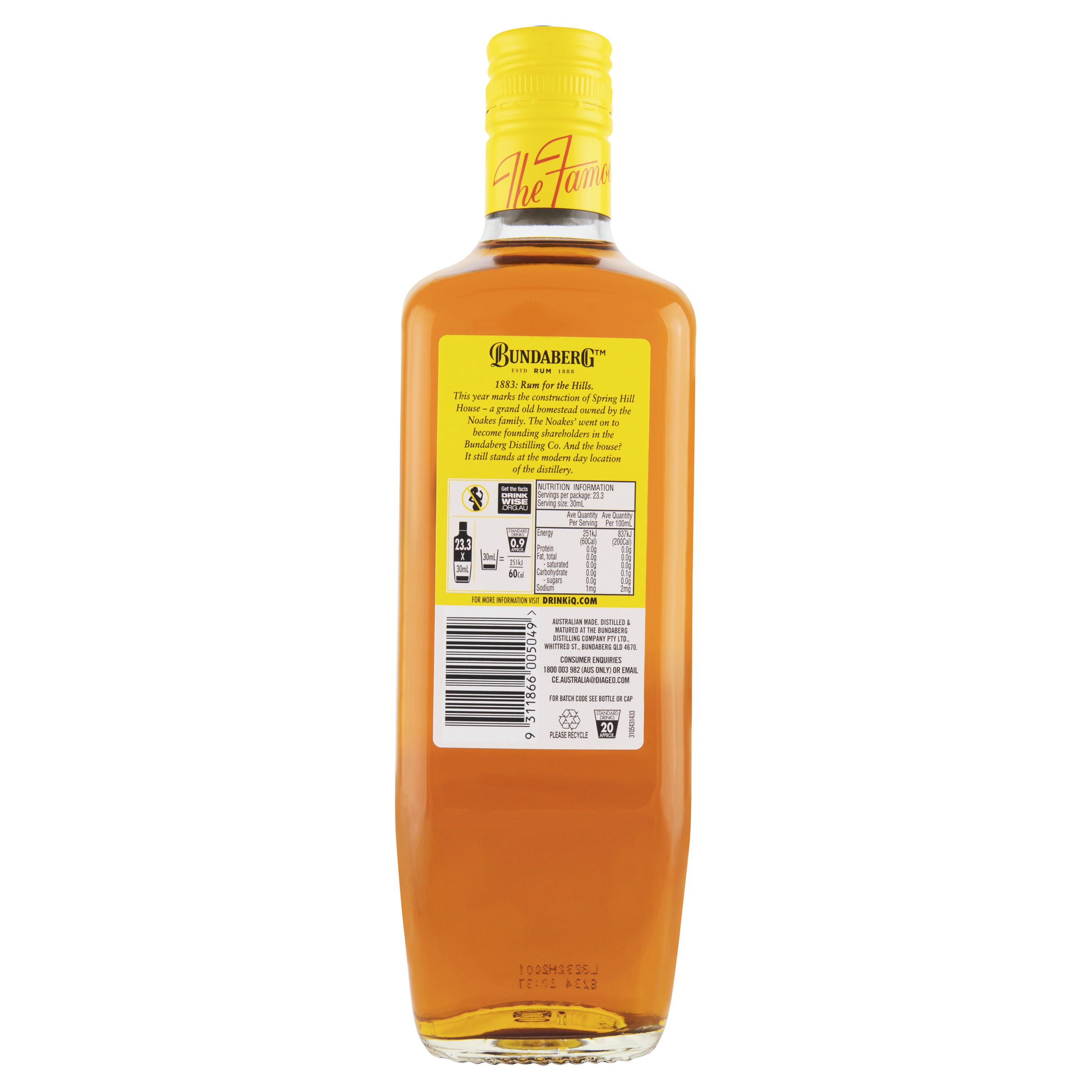 Bundaberg Up Rum 700ml - Low Prices