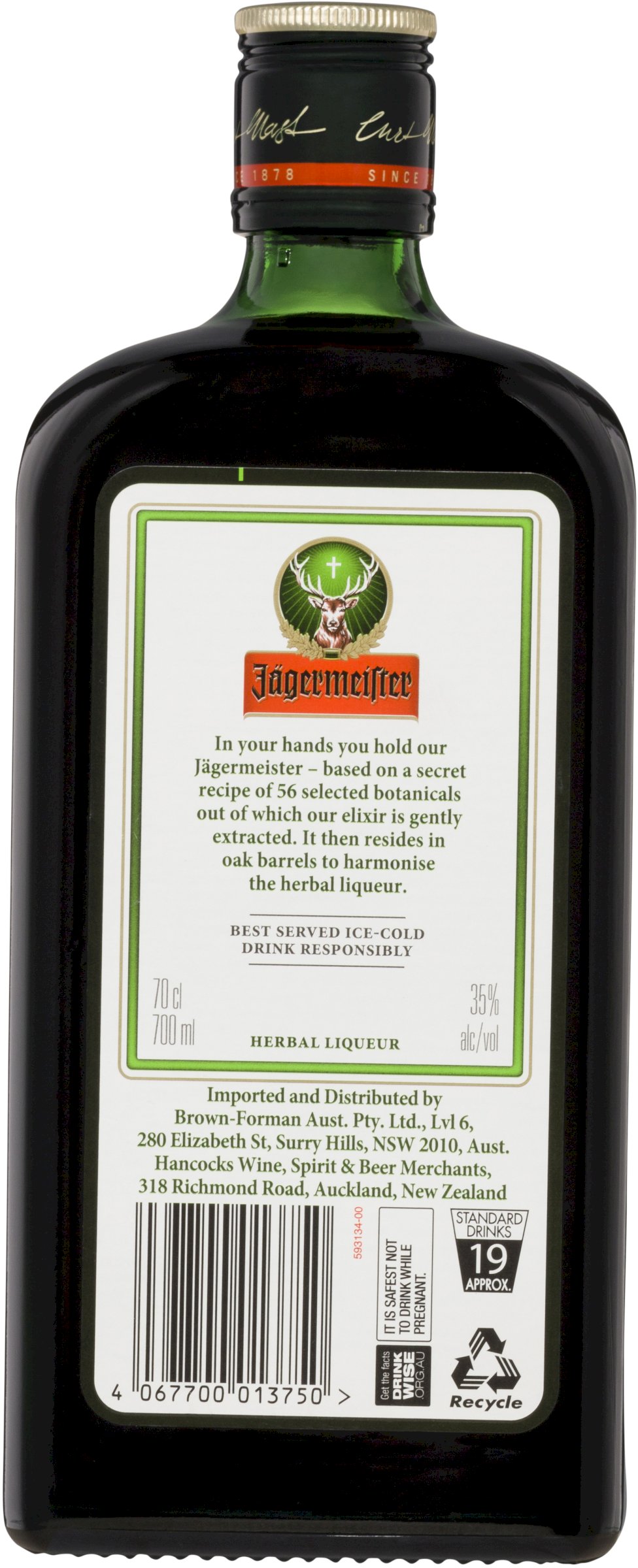 Buy Jagermeister Herbal Liqueur Online | Liquorland
