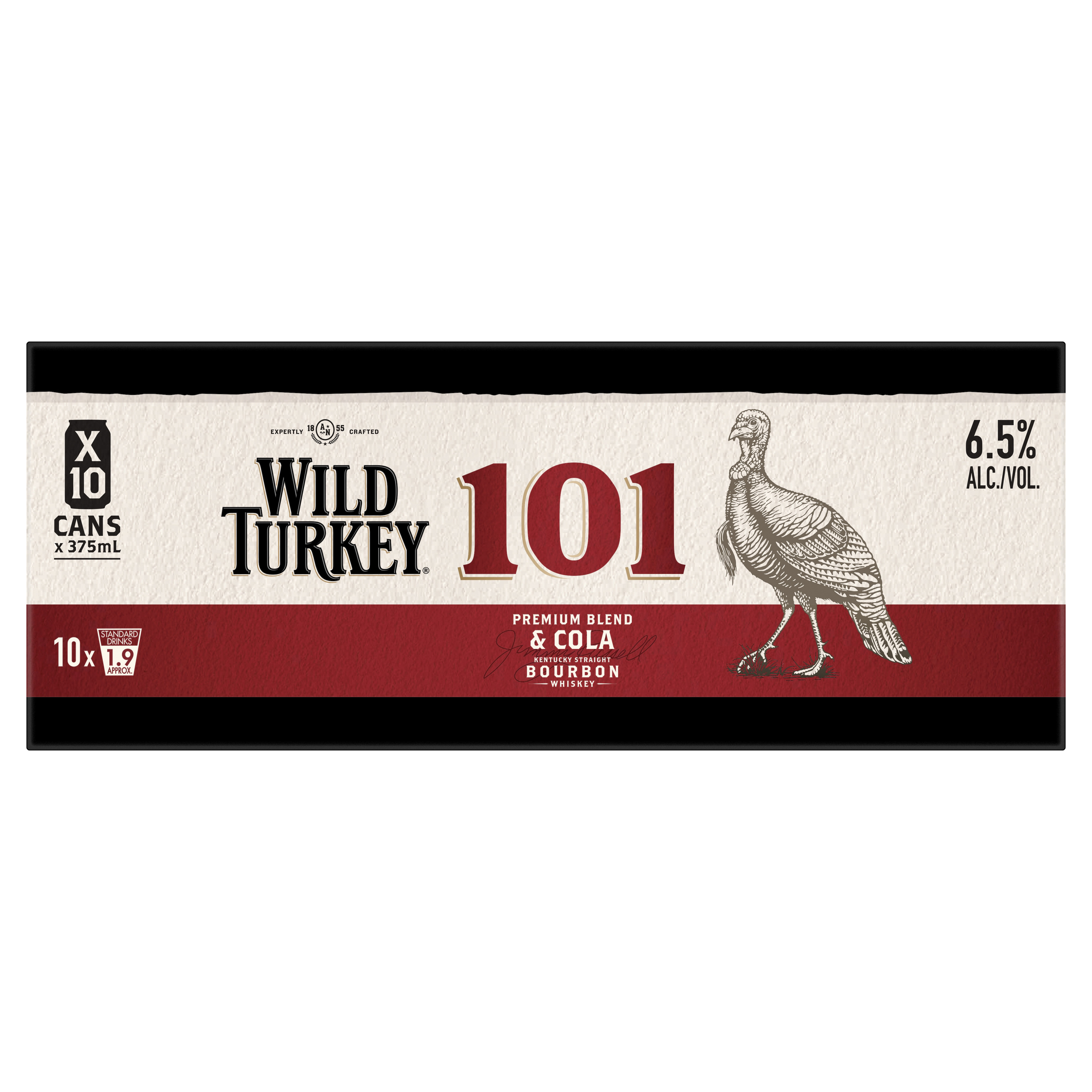 Wild Turkey & Cola 101 Can 375mL 10pk | Liquorland