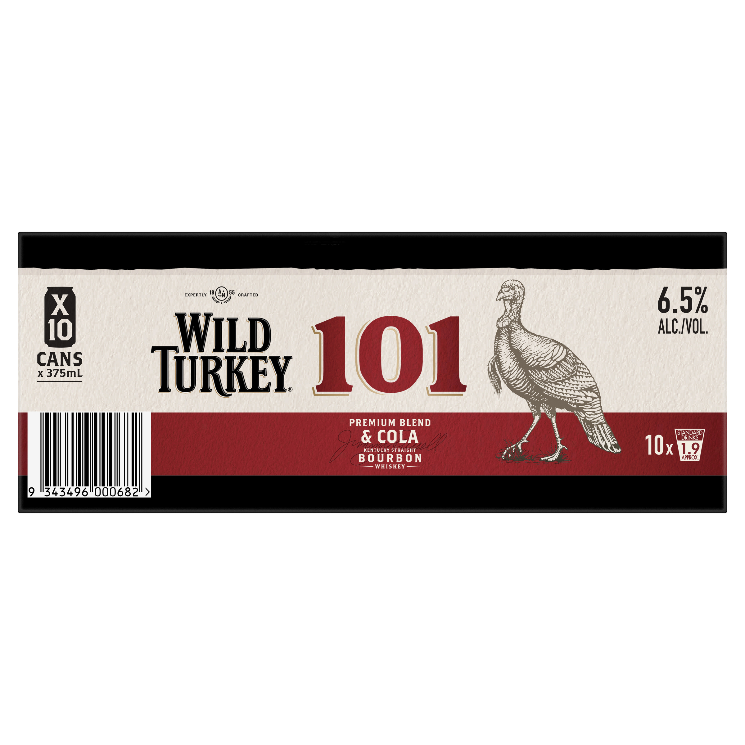 Wild Turkey & Cola 101 Can 375mL 10pk | Liquorland