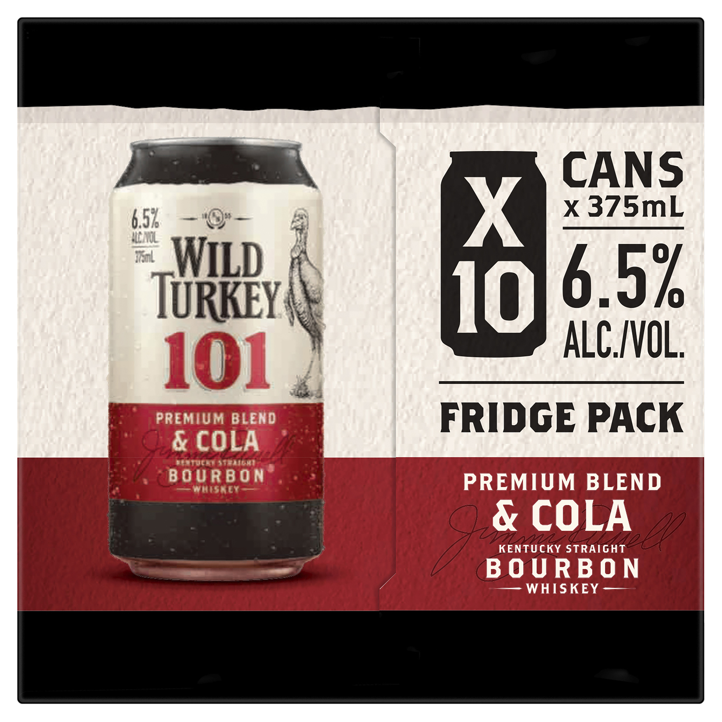 Wild Turkey & Cola 101 Can 375mL 10pk | Liquorland