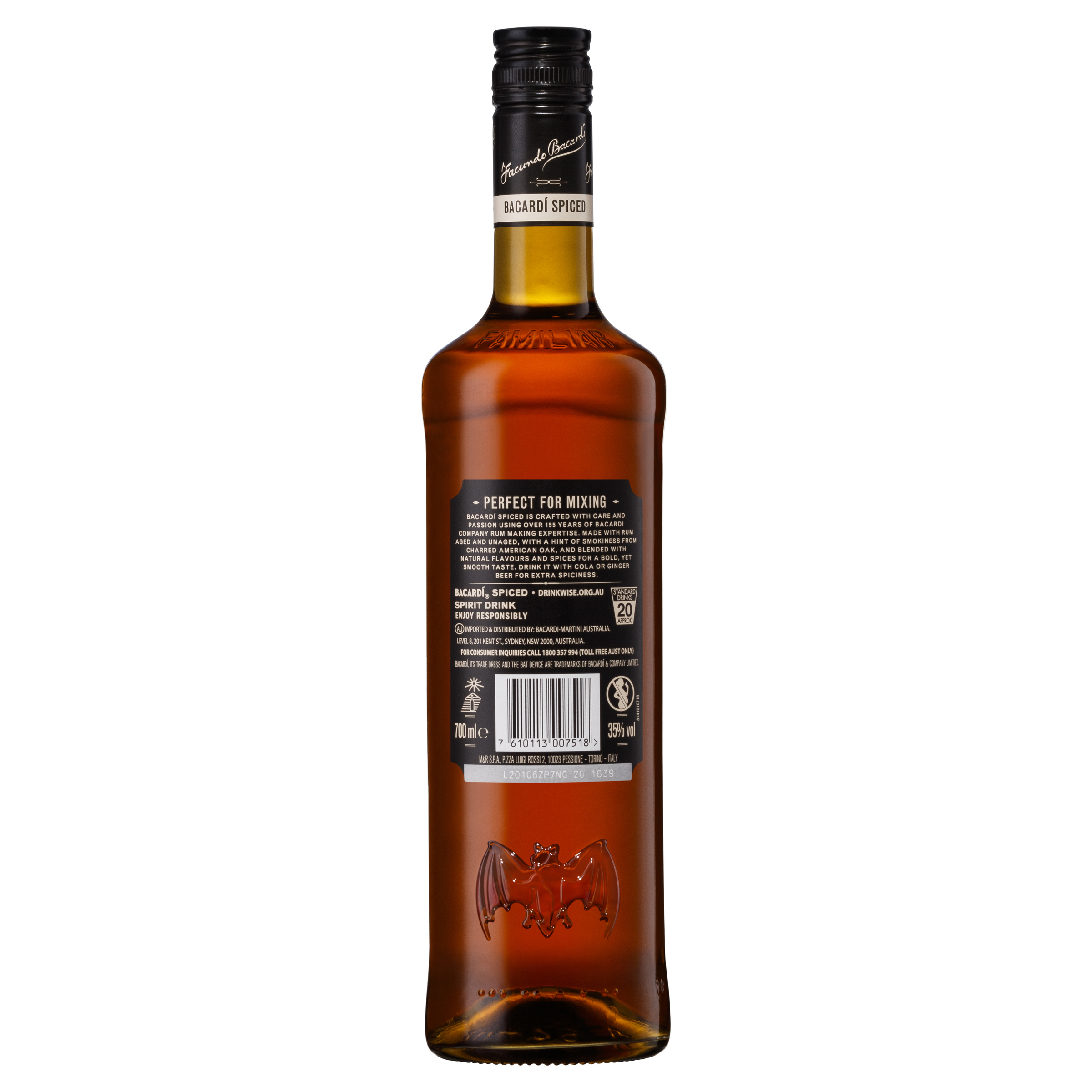 Bacardi Spiced Rum 700mL | First Choice Liquor Market