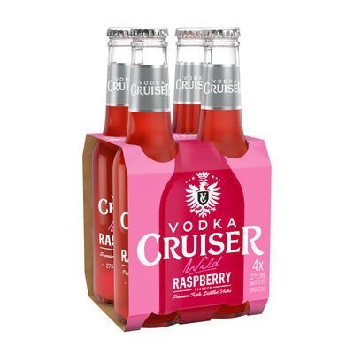 Vodka Cruiser Wild Raspberry 275mL - Single, 4 & 24 Pack Deals