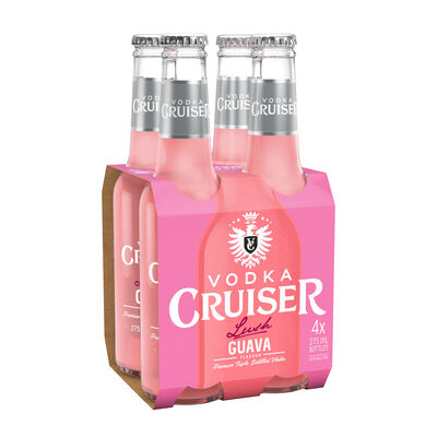 Vodka Cruiser Lush Guava 275mL - Single, 4 & 24 Pack Deals