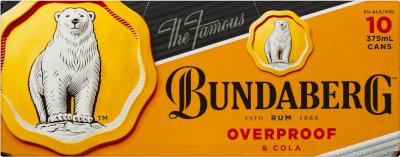 Buy Bundaberg OP & Cola Cans 375mL (10 pack) Online