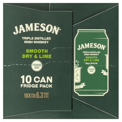 Buy Jameson Smooth Dry & Lime (10 pack) Can Online